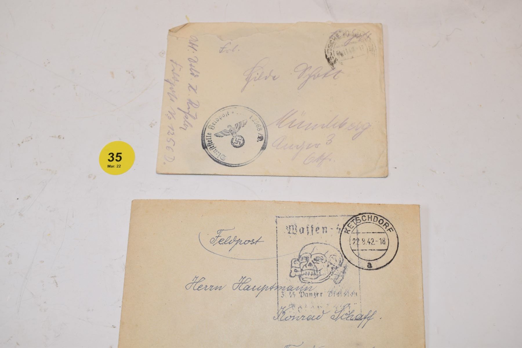 WW2 nazi germany envelopes - Schmalz Auctions