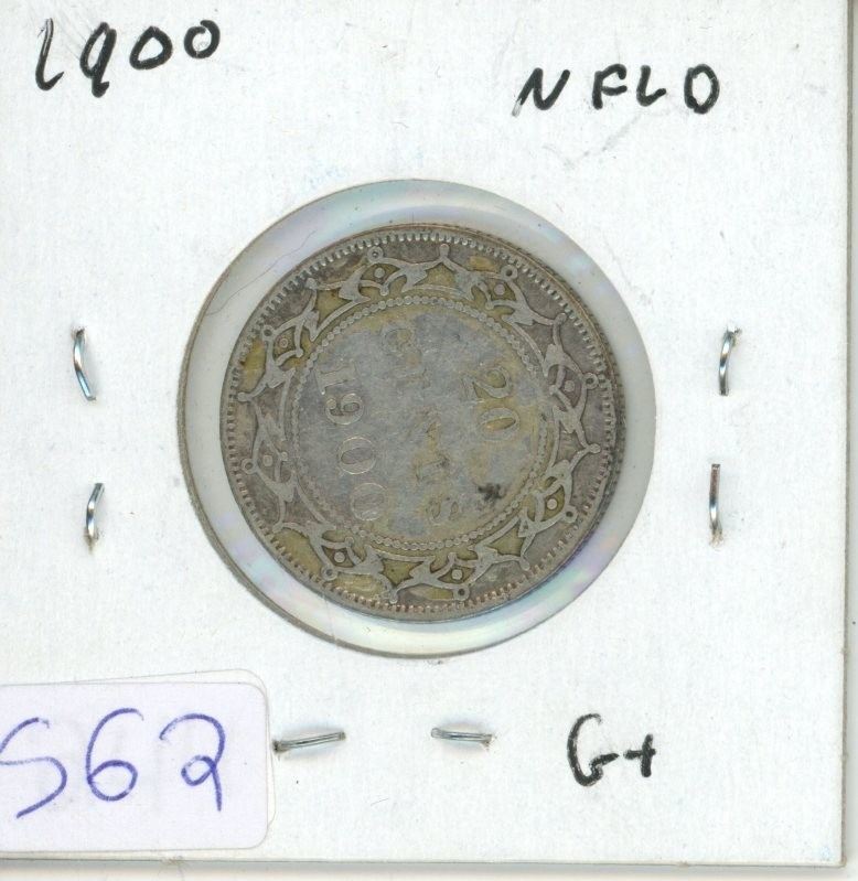 1900 newfoundland 20 cent silver coin - Schmalz Auctions