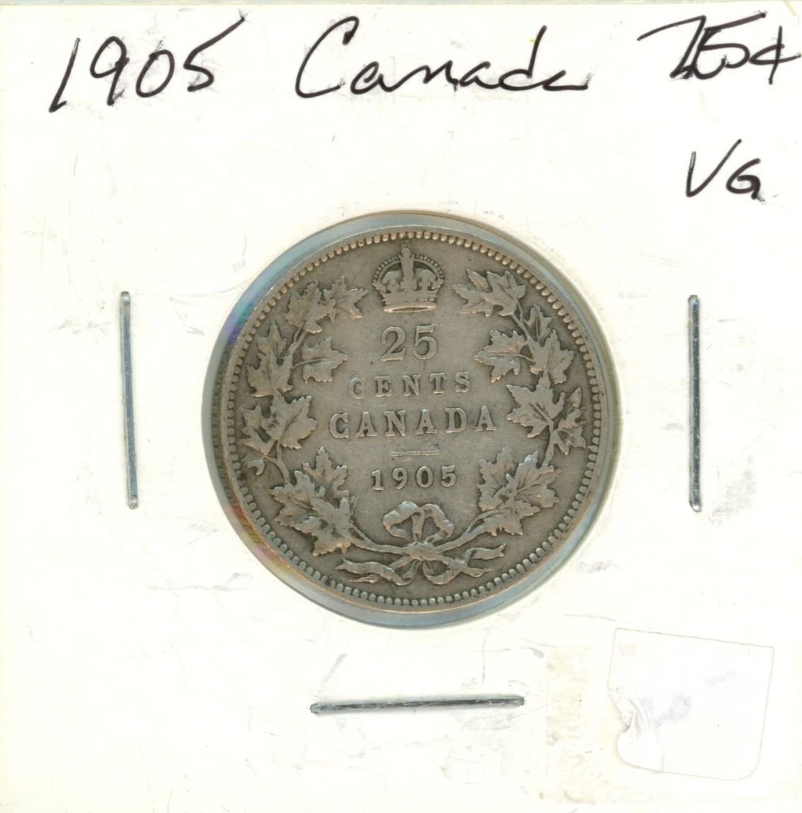 1905 canadian 25 cent coin - Schmalz Auctions