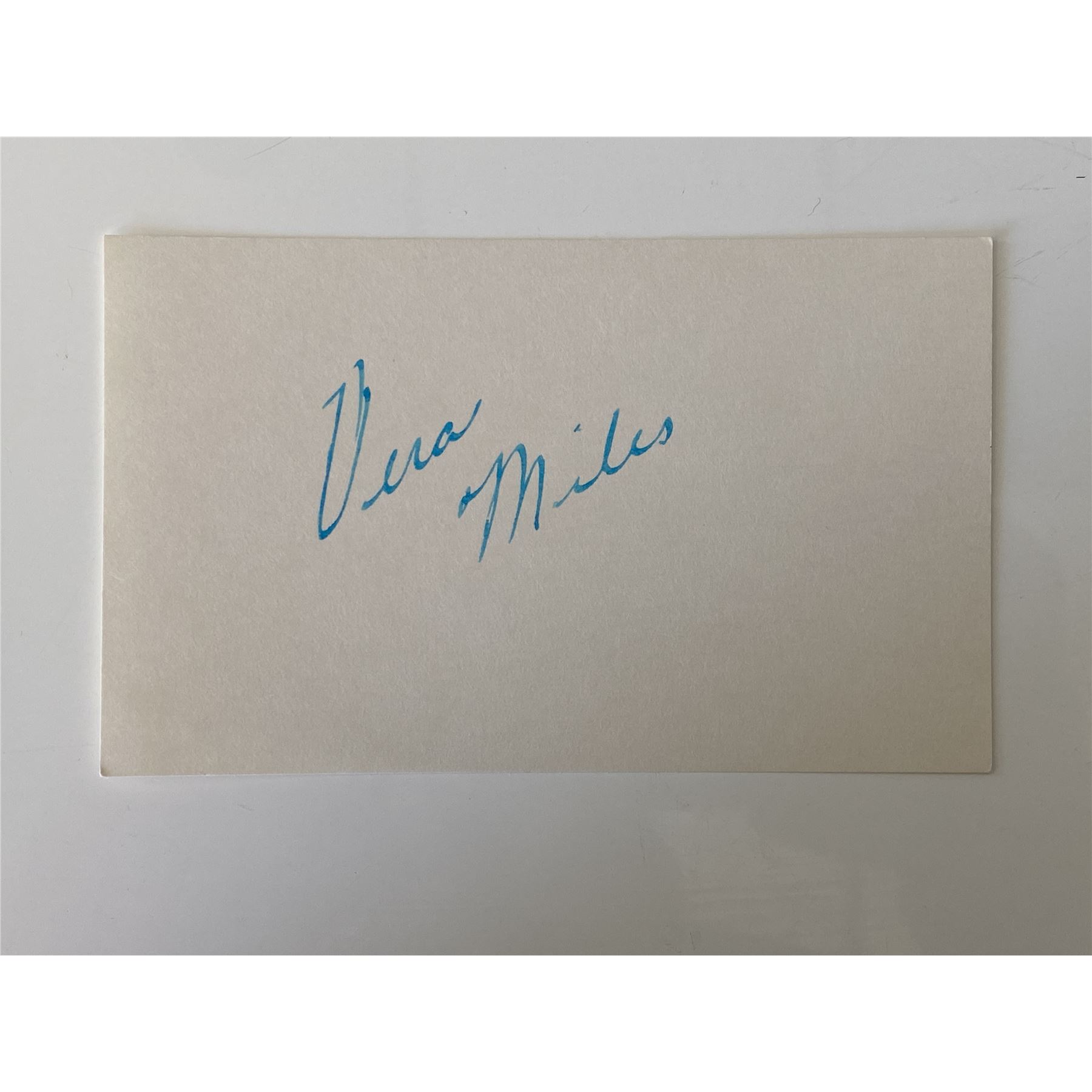Vera Miles original signature