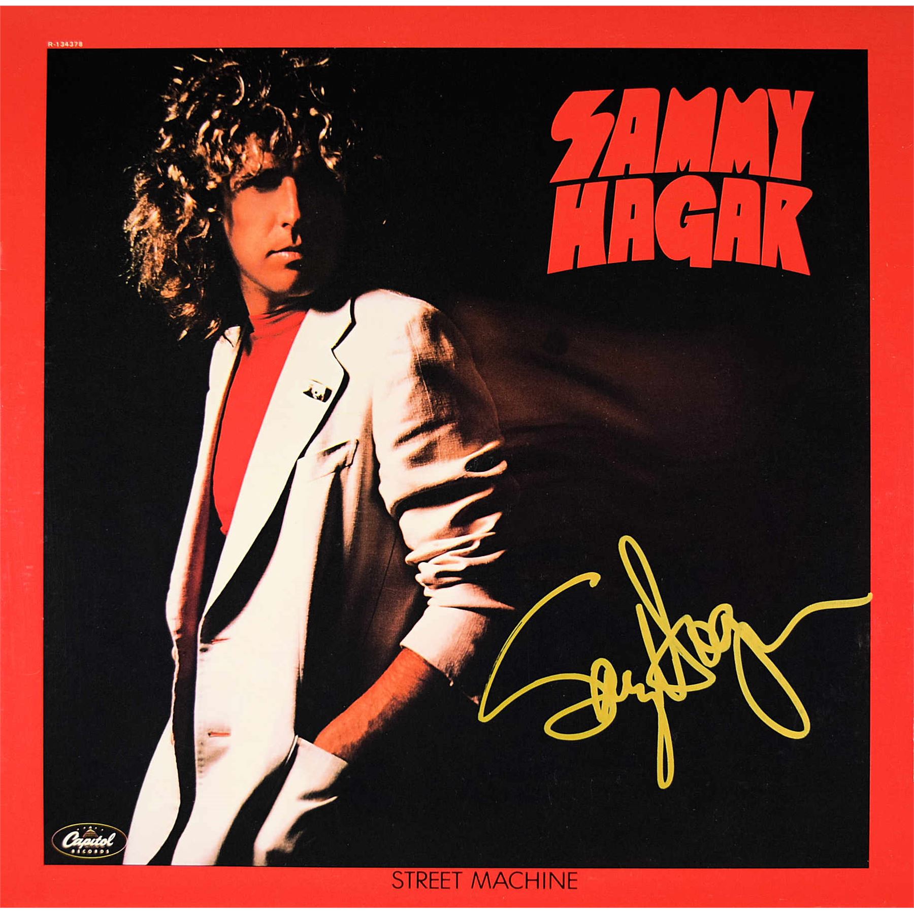 Sammy Hagar signed Street Machine album