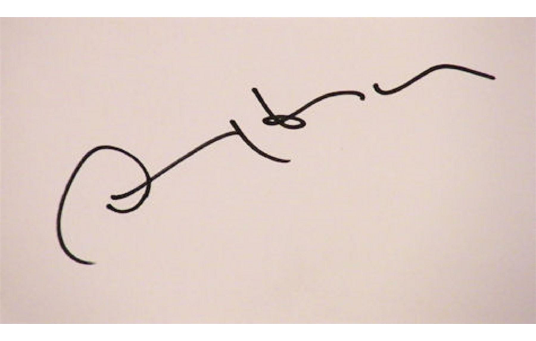 Dennis Hopper signature slip