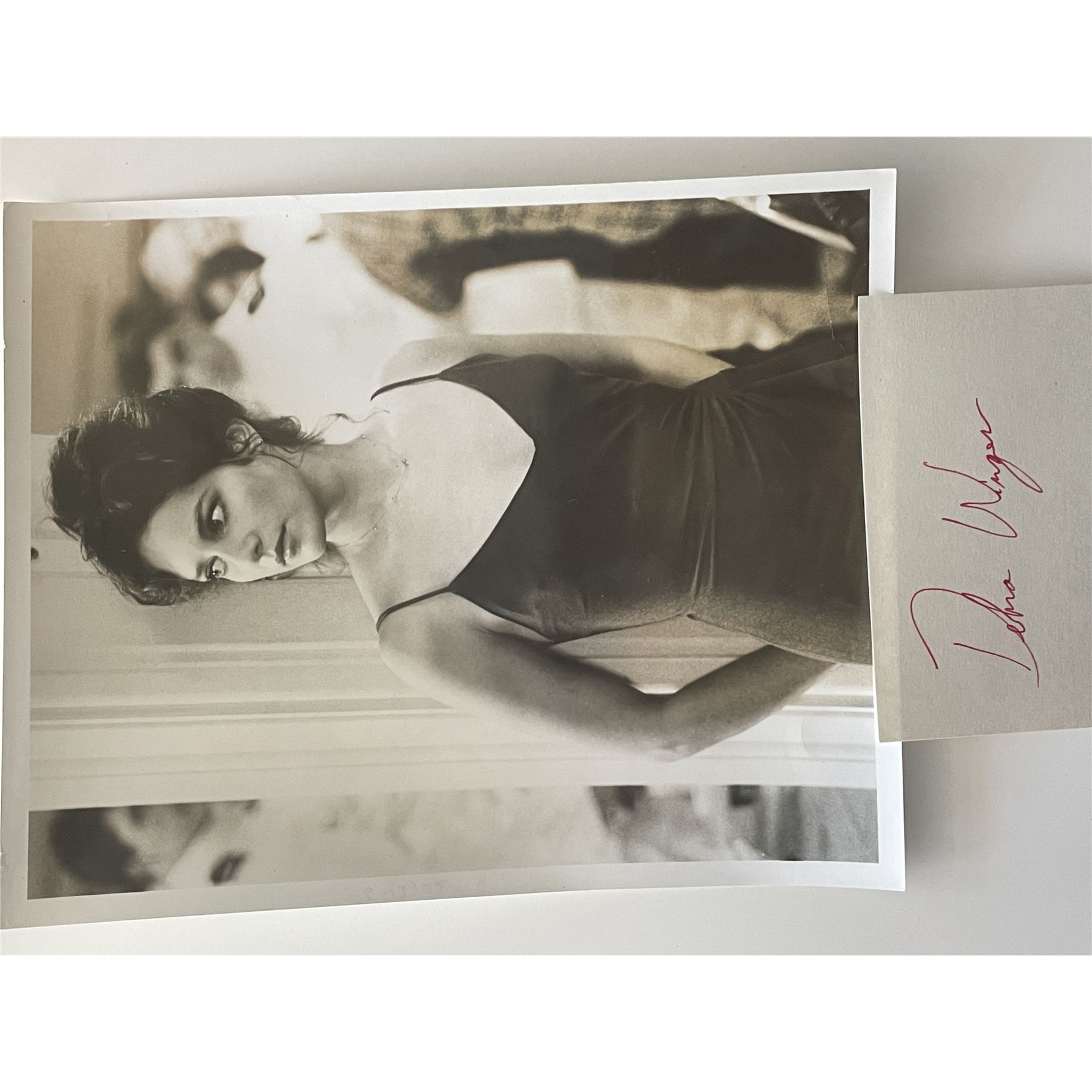 Debra Winger photo and signature cut