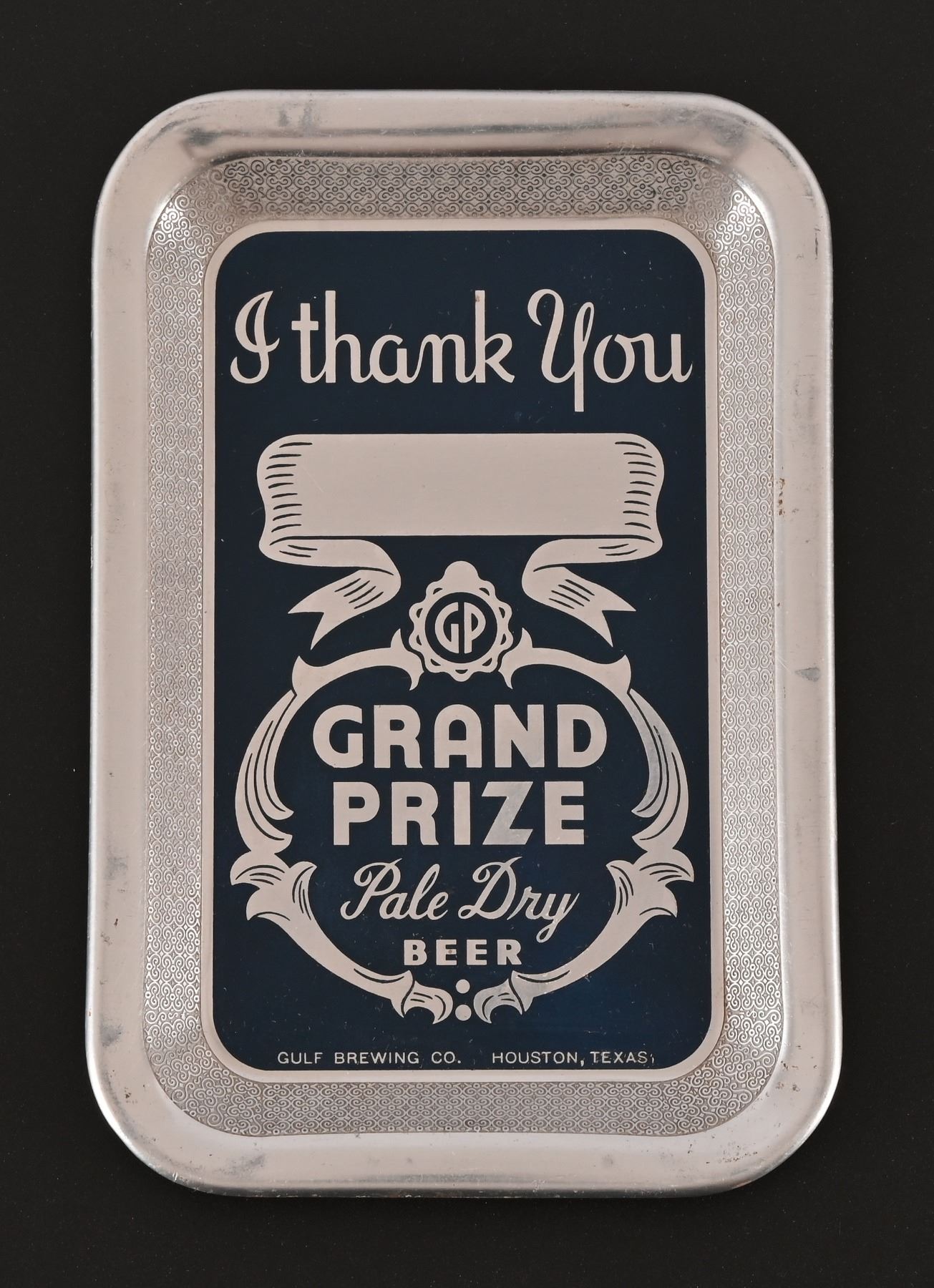Grand Prize Beer Aluminum Tip Tray
