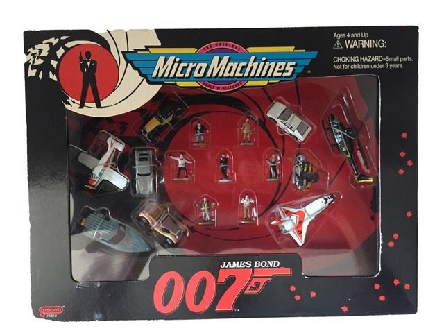 James Bond 007 branded Micro Machines mini collectibles