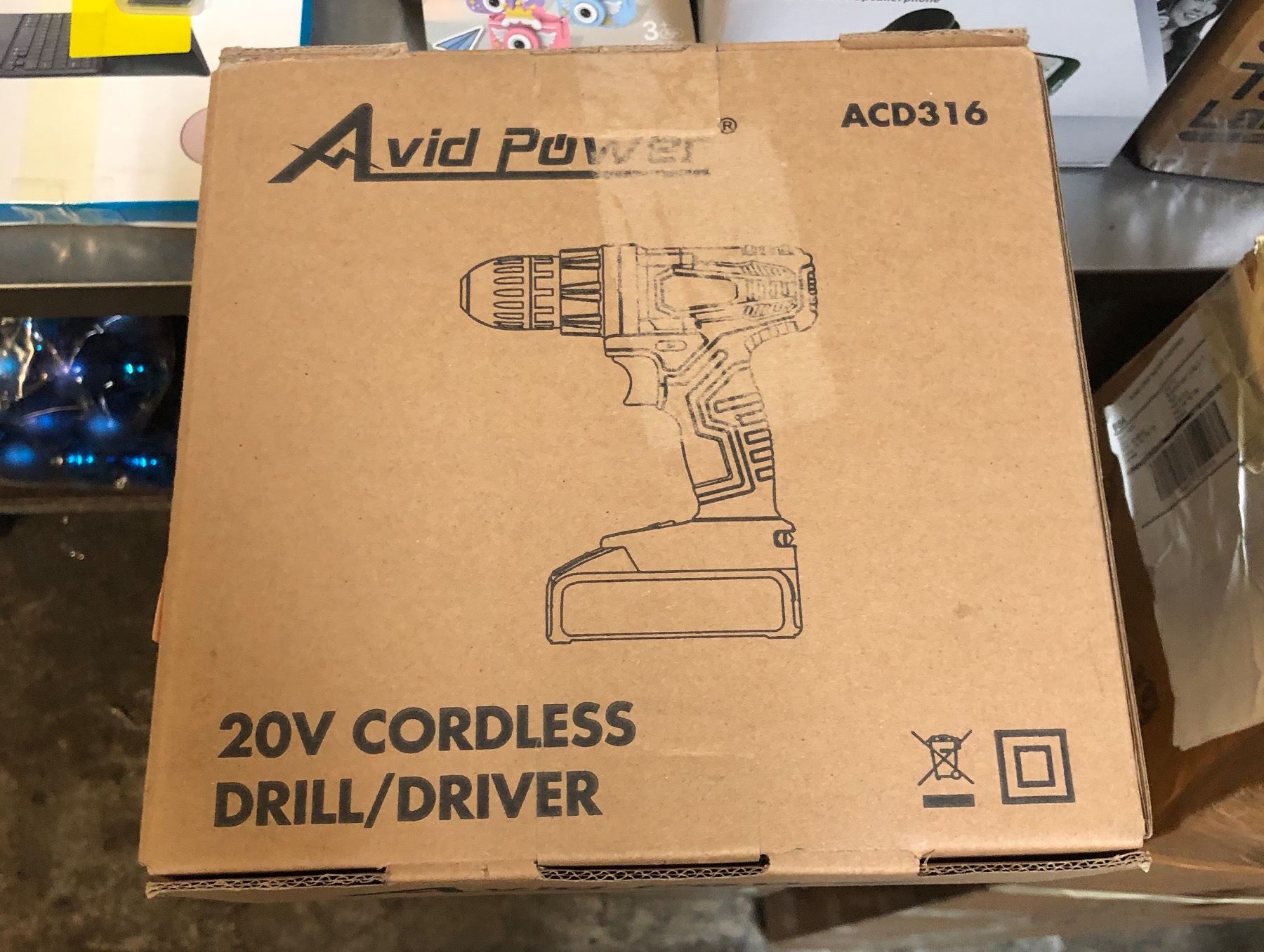 AVID POWER MODEL ACD-316 20V CORDLESS DRILL/DRIVER