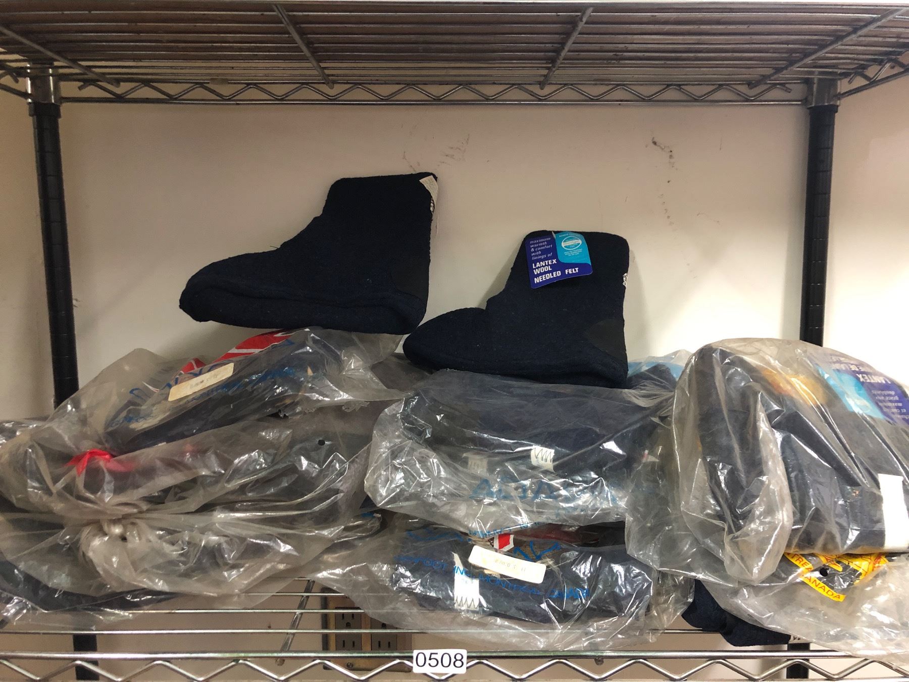 Shelf Lot Full Of Assorted Lantex Wool Needled Felt Warm Slippers Made ...