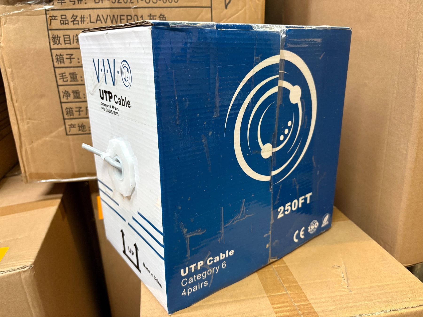 VIVO UTP cable 250 FT Cateogry 6 4 pairs