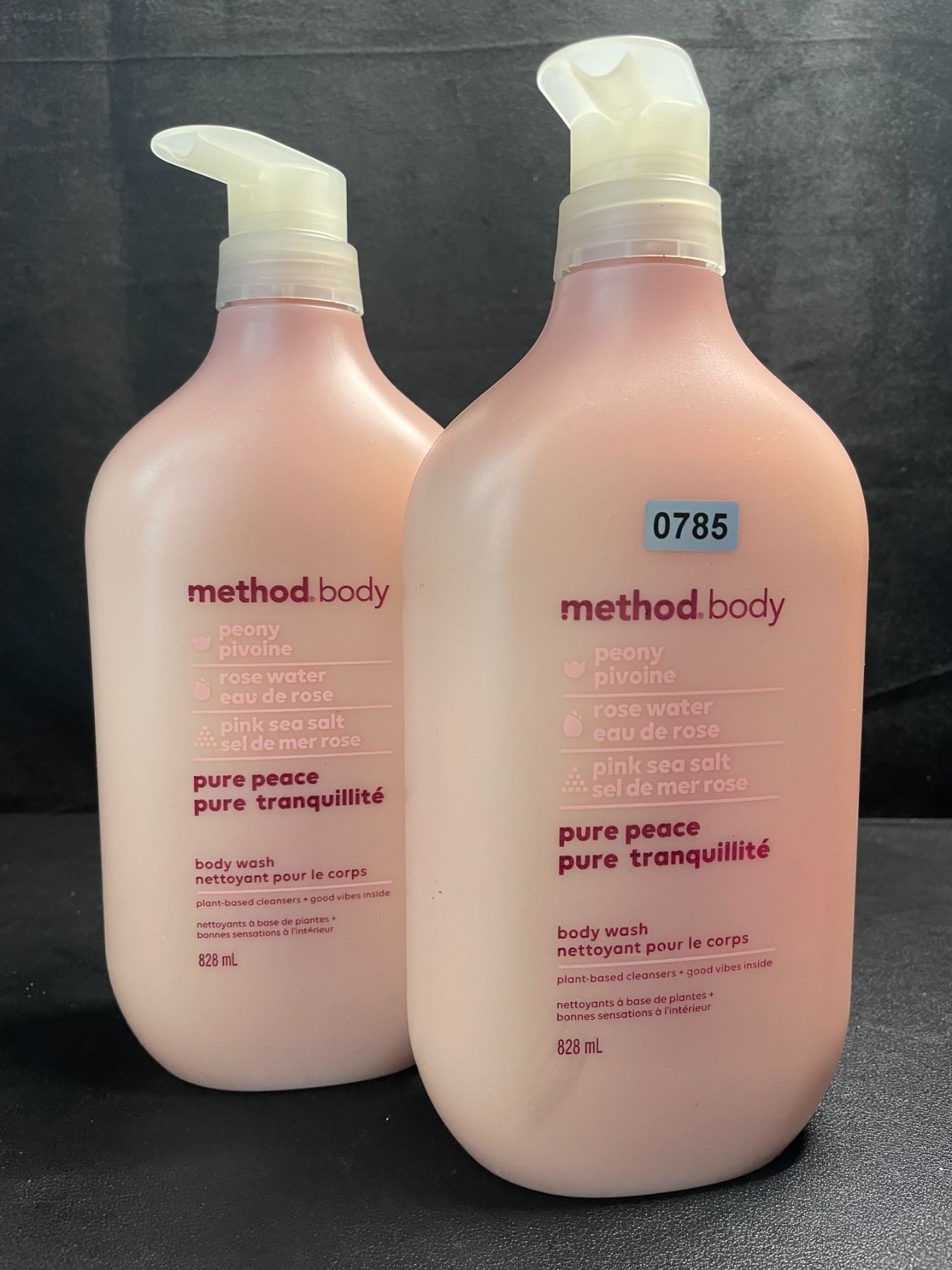 2 Large Bottles of Method Pure Peace Body Wash w/ Peony, Rose Water ...