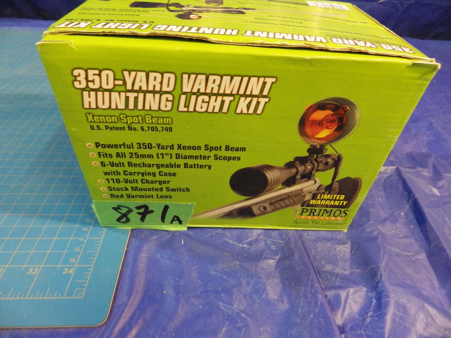 350 yard varmit hunting light kit. Not all parts confirmed to be there.