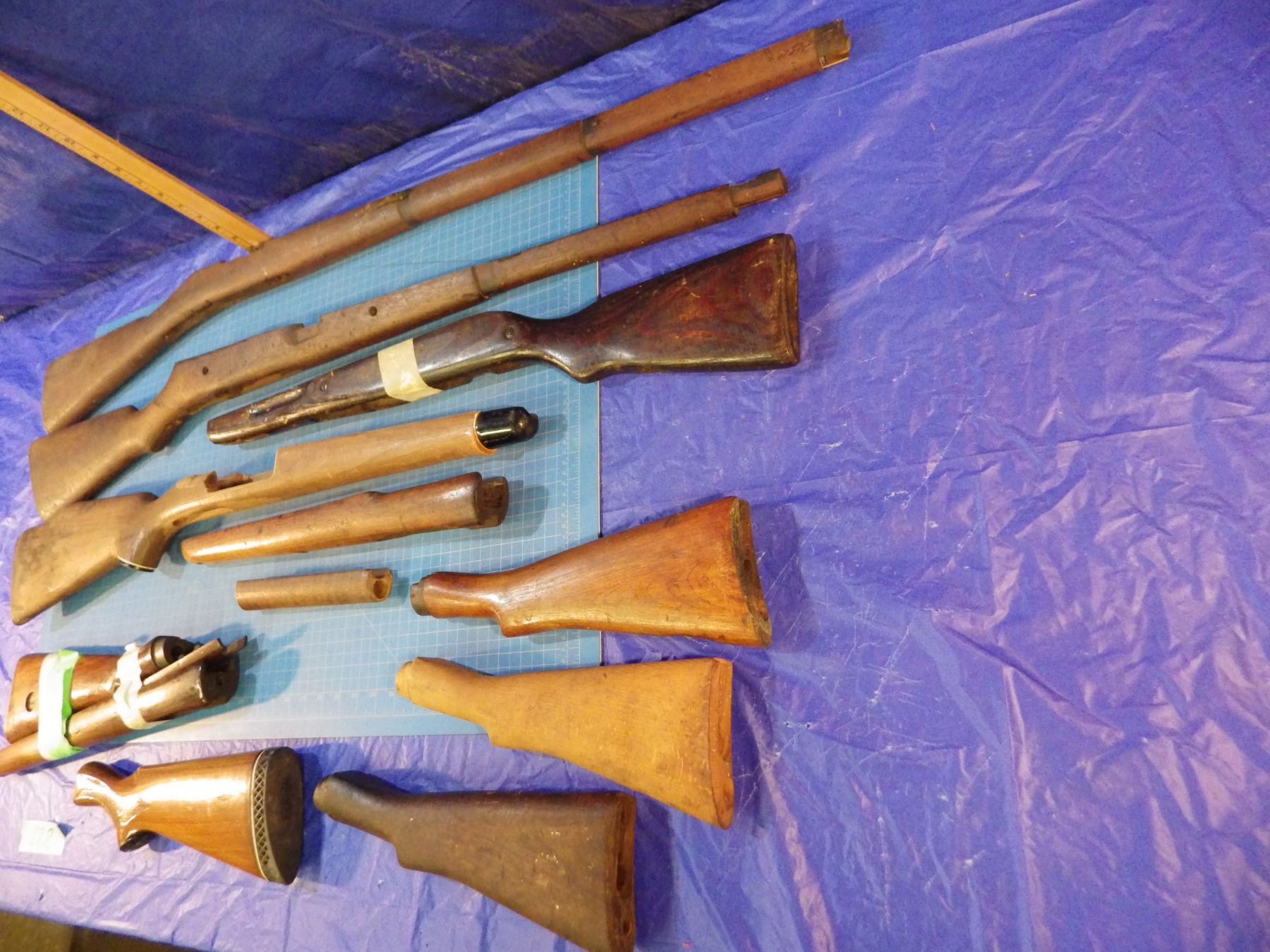 Lot of various stocks.
