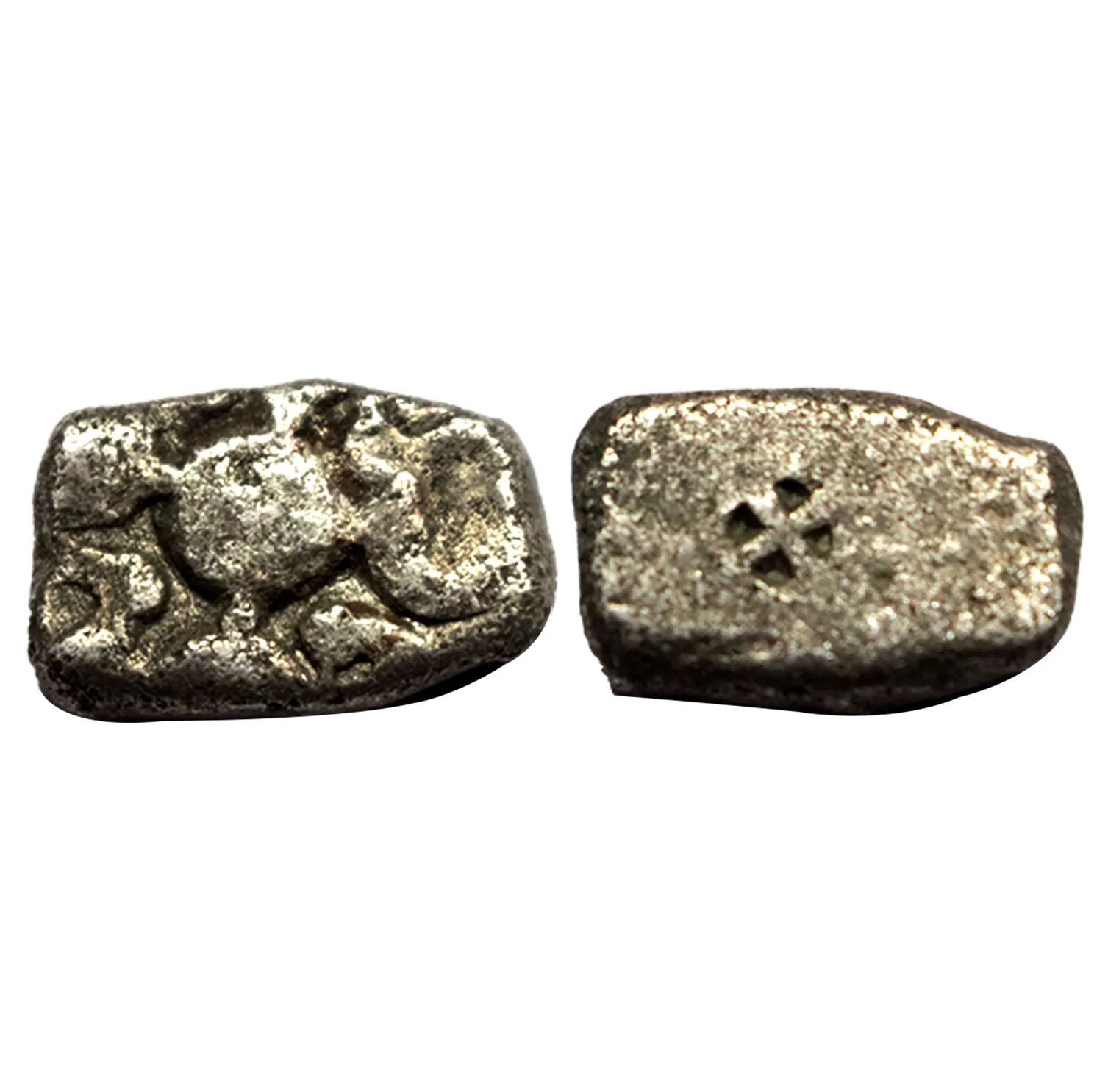 Ancient, Panchala Mahajanapada, (6th-5th Century BC), Silver Half ...