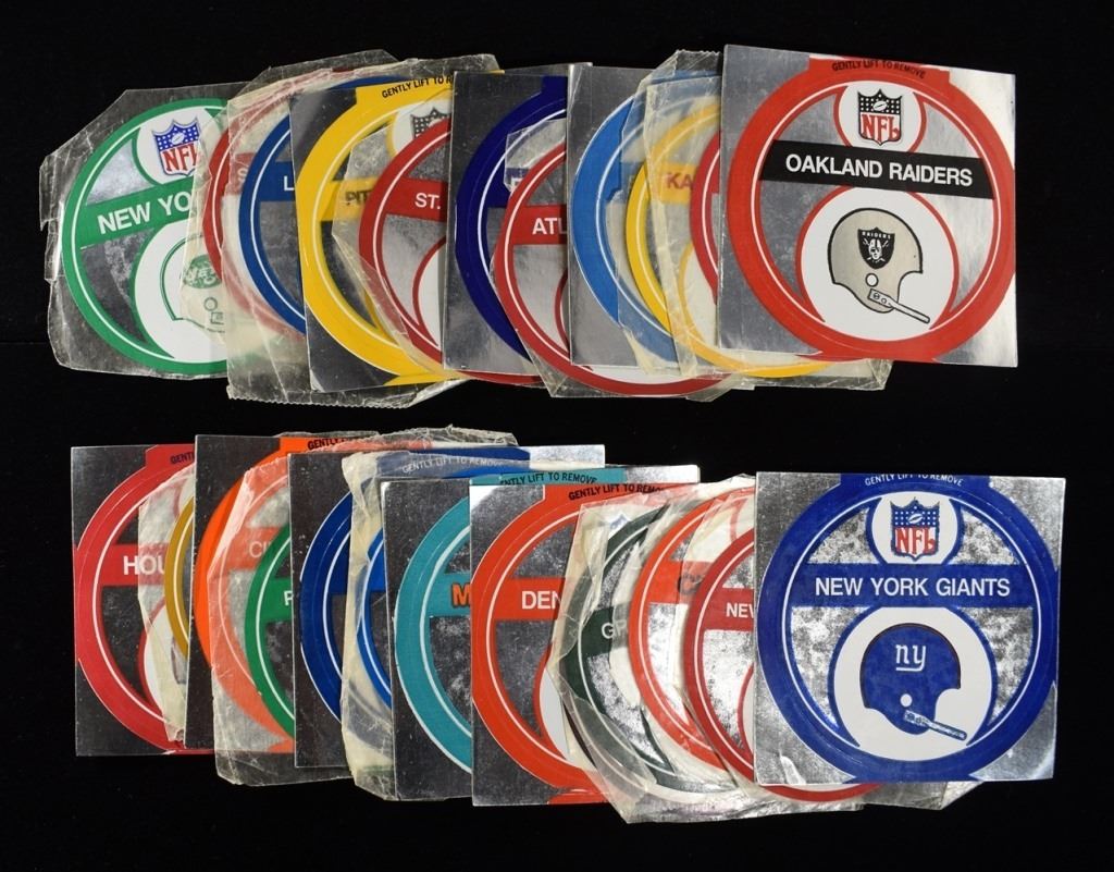 (24) 1970 CHASE & SANBORN COFFEE FOIL STICKERS