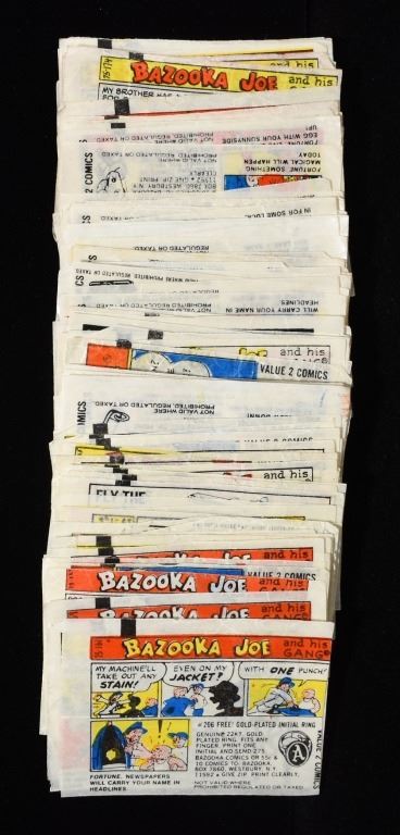 (100)1975 BAZOOKA JOE GUM WRAPPER COMIC INSERT