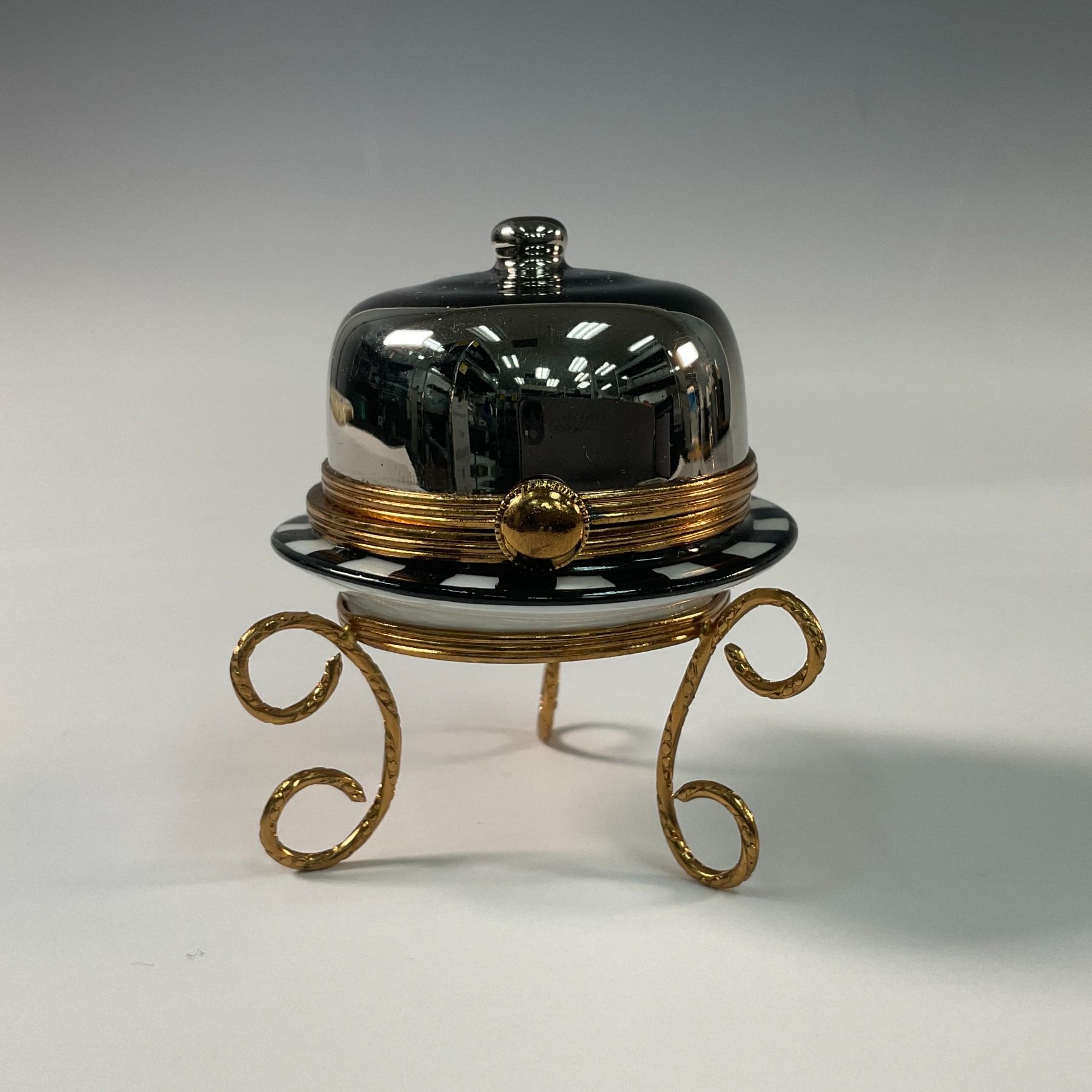 Sinclair Limoges French Serving Cloche Theme Collectible Box