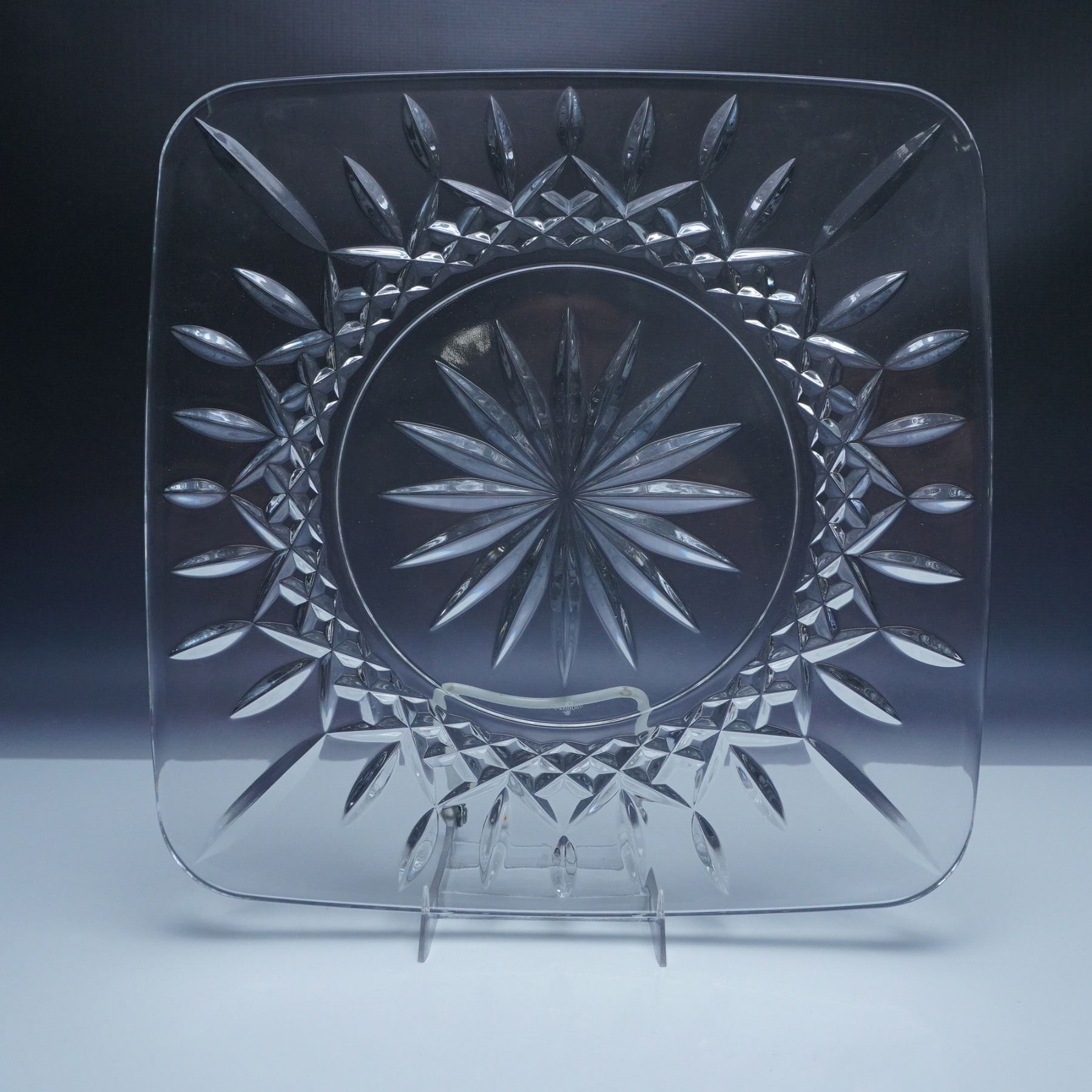Waterford Crystal Square Charger Plate, Lismore