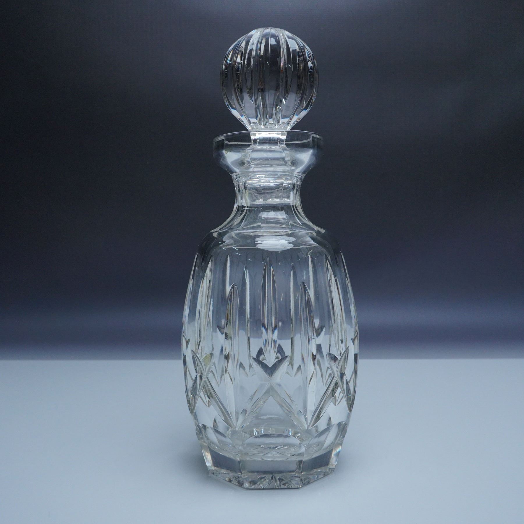 Waterford Crystal Decanter with Stopper, Westhampton Pattern
