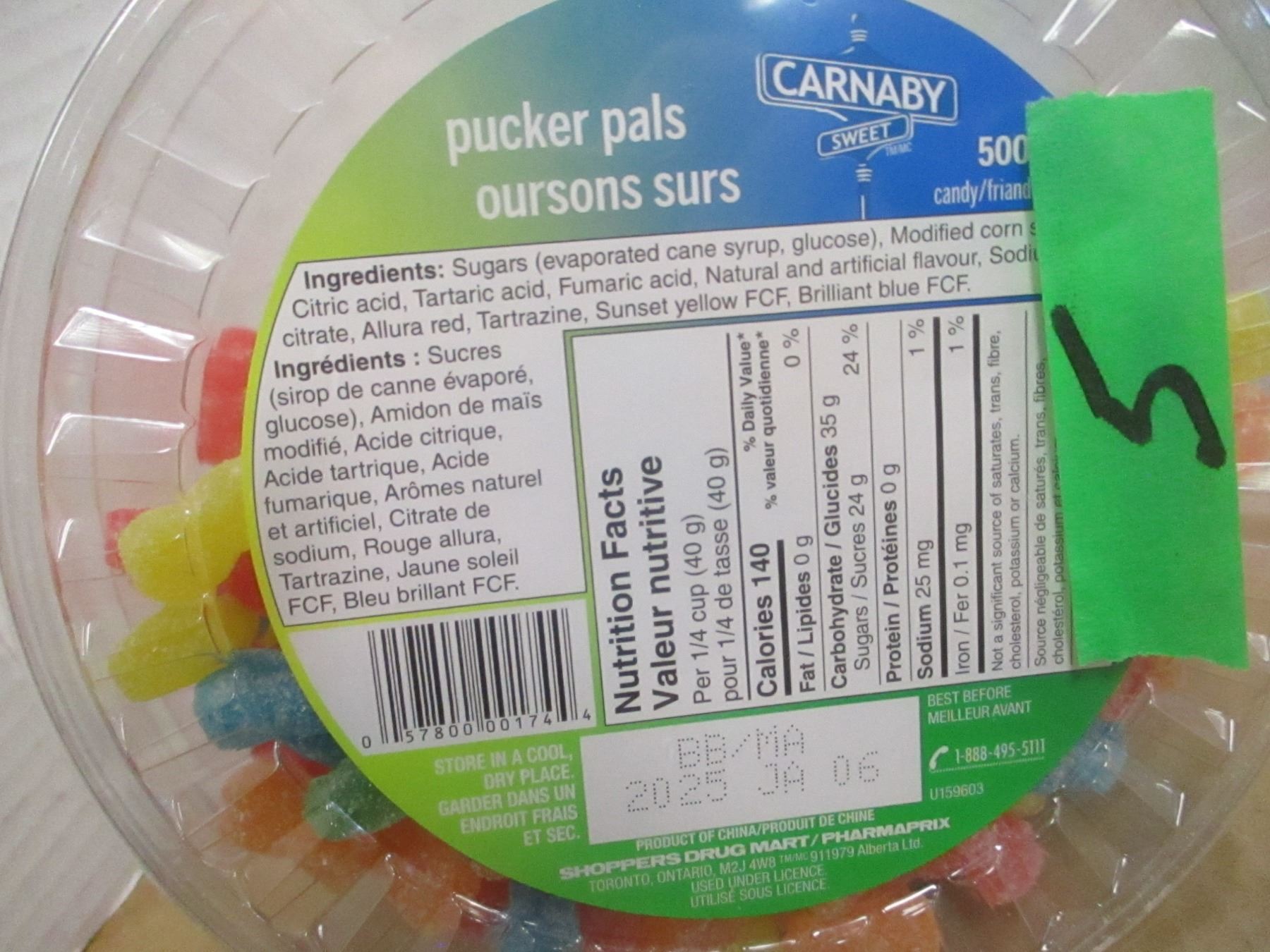 NEW: PUCKER PALS CANDY (500G) - TUB