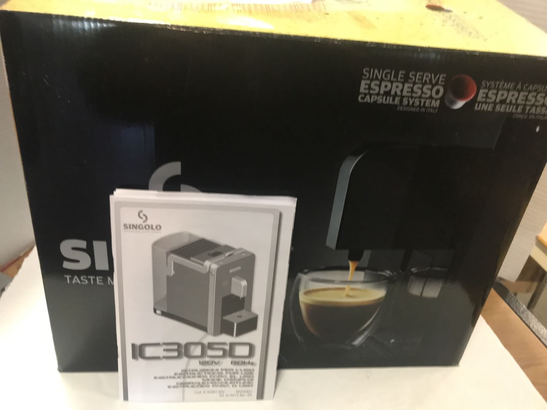 NEW: CAPSULE STYLE SINGOLO ESPRESSO MACHINE
