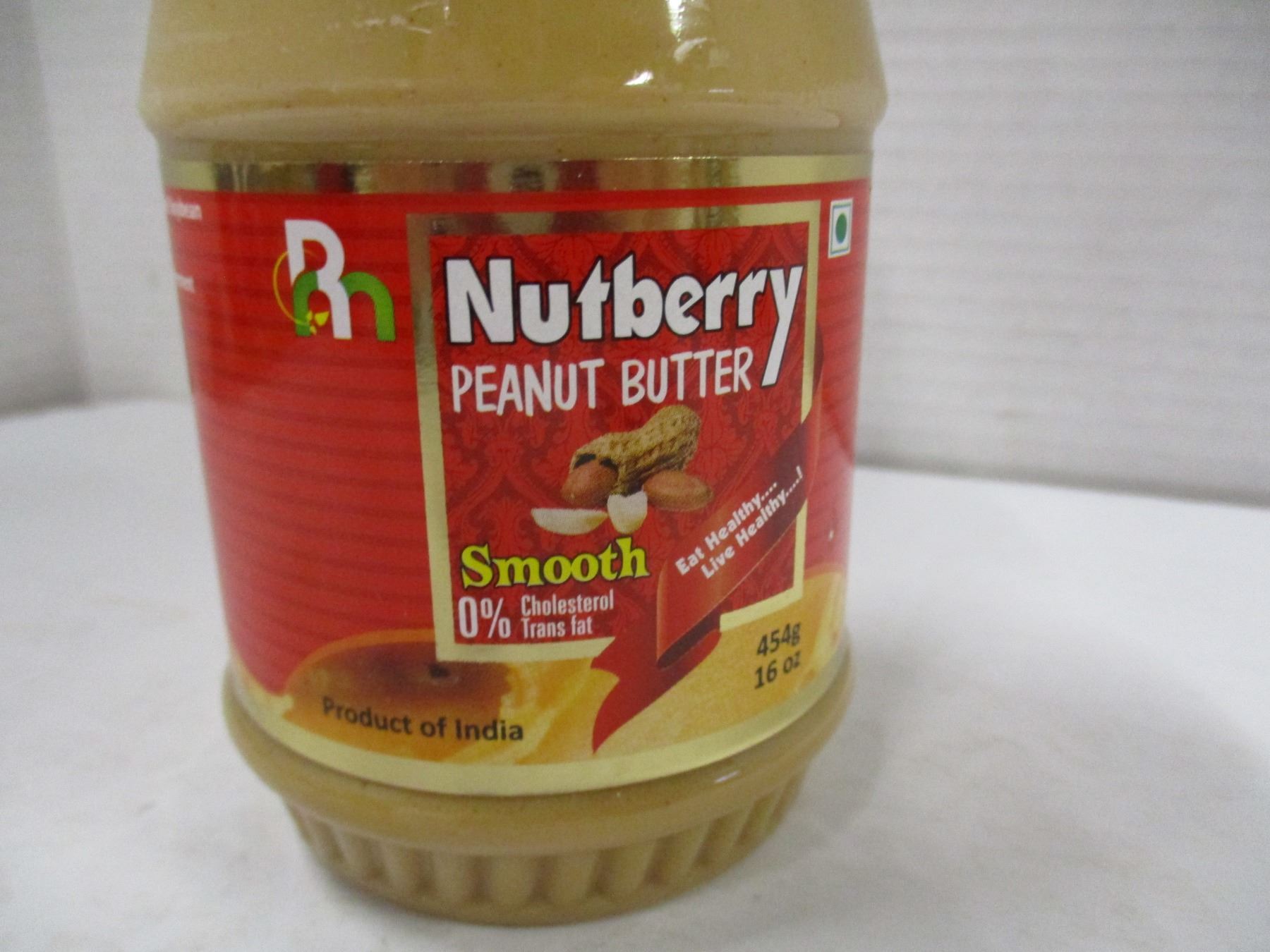 FREIGHT DAMAGE (AS IS): SMOOTH NUTBERRY PEANUT BUTTER (454 G) - JAR