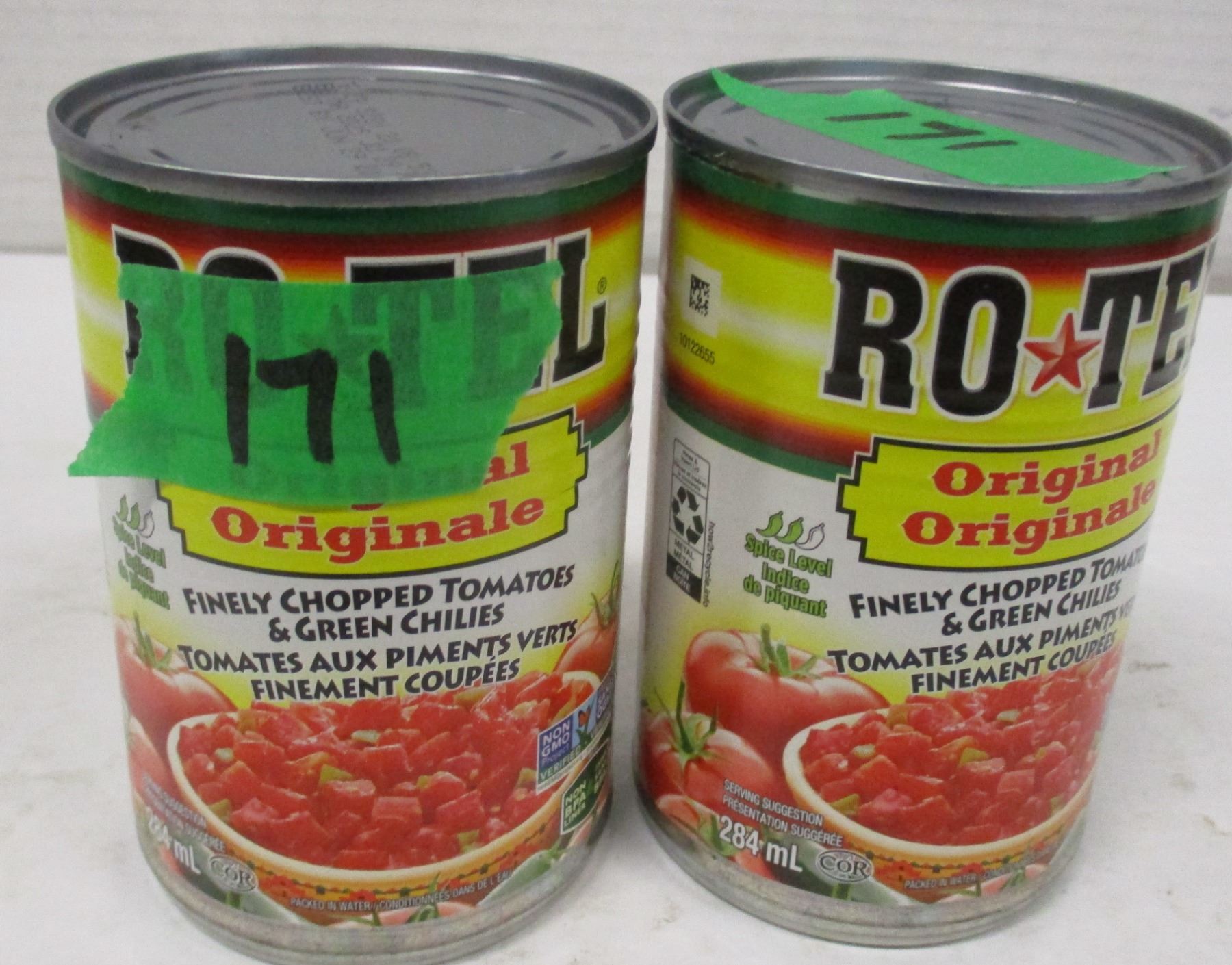 FREIGHT DAMAGE (AS IS): ROTEL ORIGINAL TOMATO & GREEN CHILI (2 X 284 ML ...