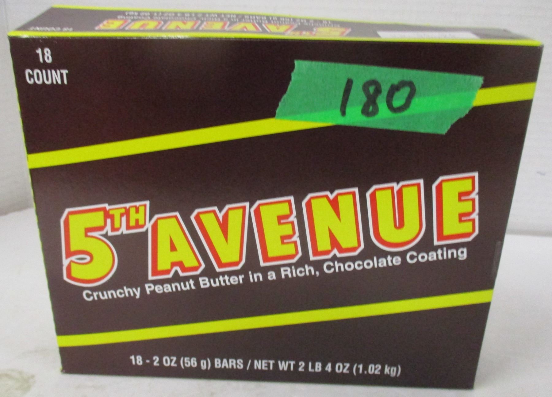 FREIGHT DAMAGE (AS IS): FIFTH AVENUE BARS (18) - BOX