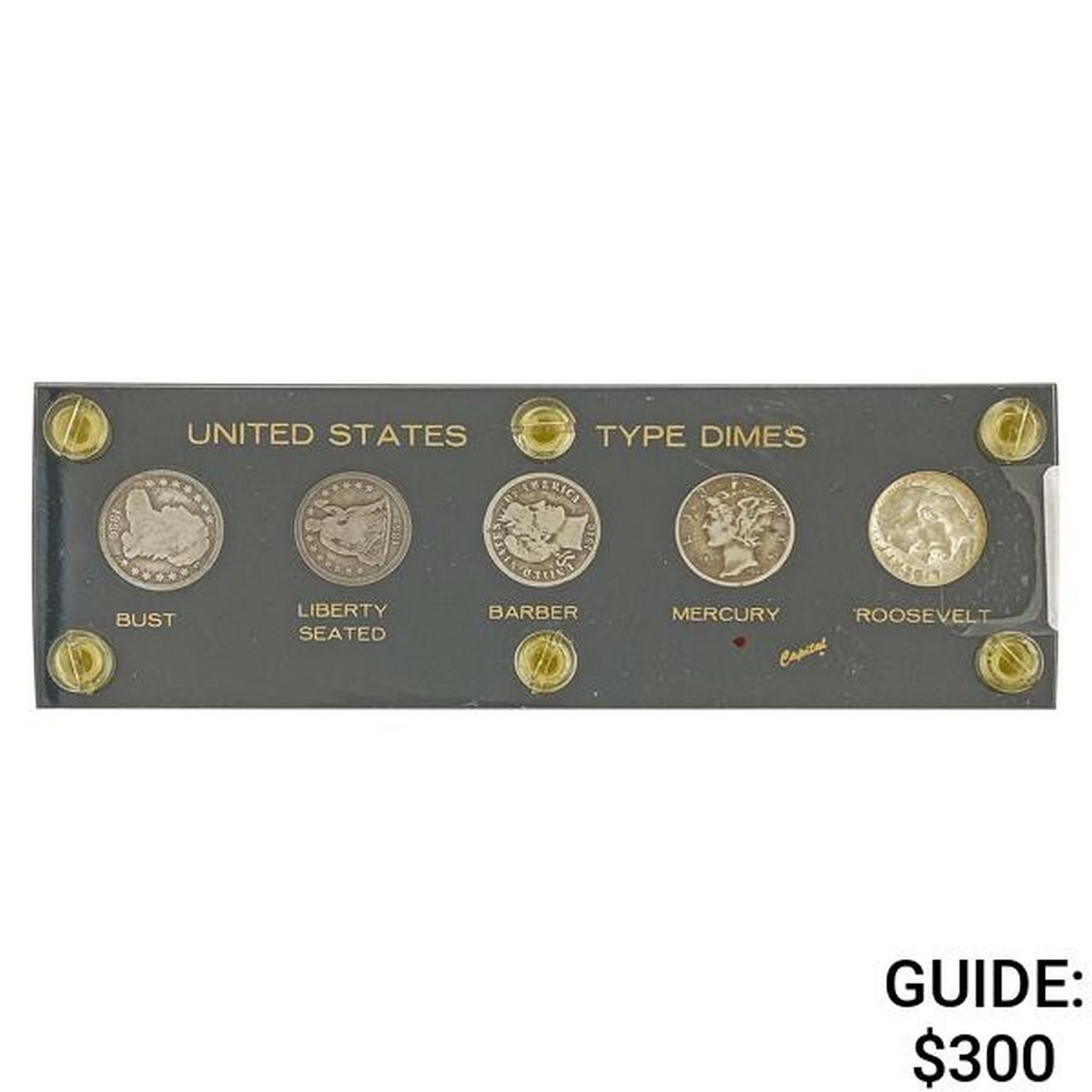 [5]1836-1964 United States Type Dimes