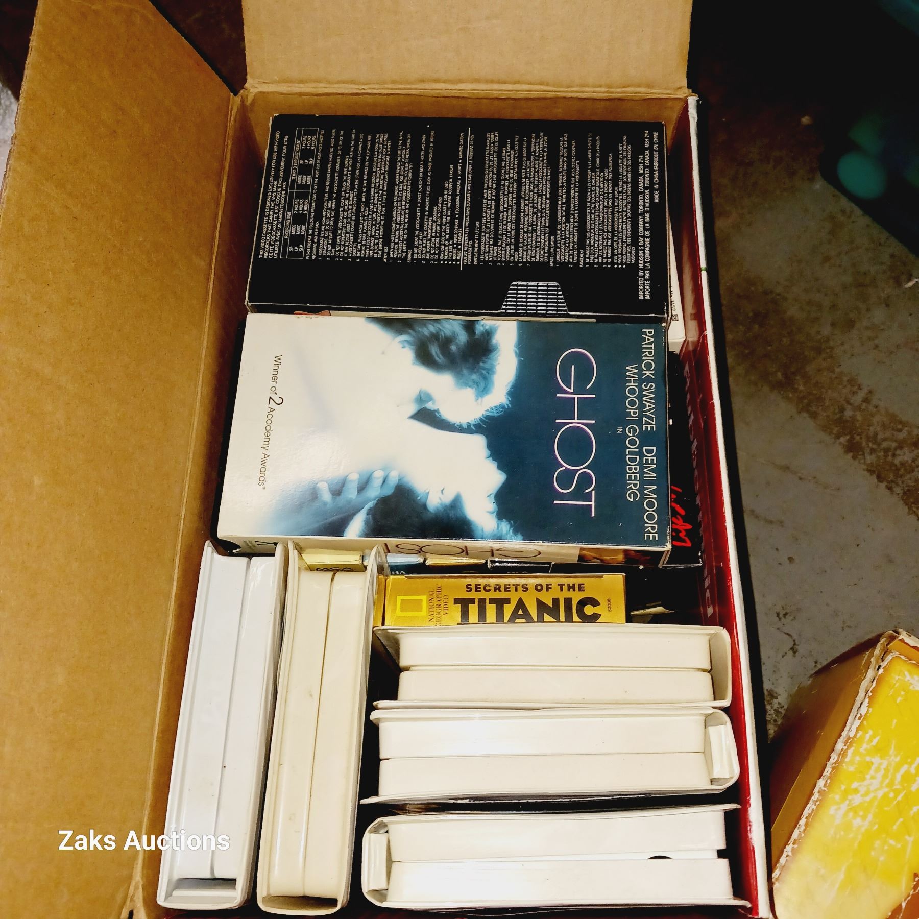 Box Estate VHS Tapes