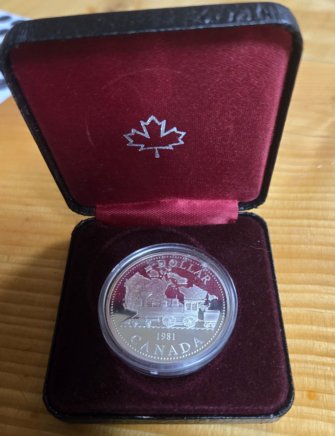 RCM 1981 .500 Silver “Transcontinental Railroad” Coin