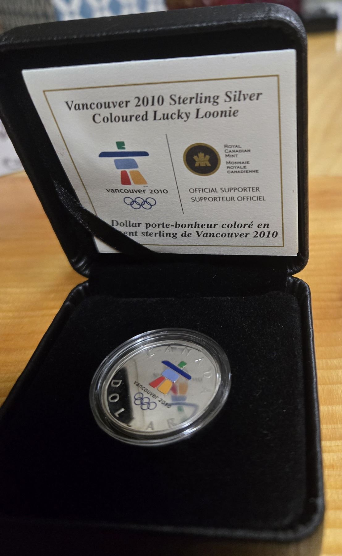 RCM 2010 Sterling Silver “Vancouver Lucky Loonie” Coin