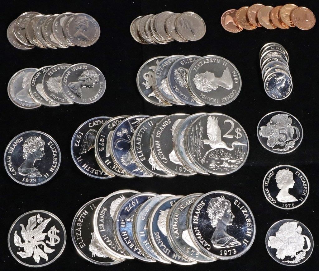 CAYMAN ISLANDS STERLING SILVER COIN SETS