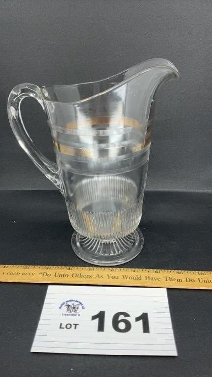 FOOTED PITCHER 9 inch tall