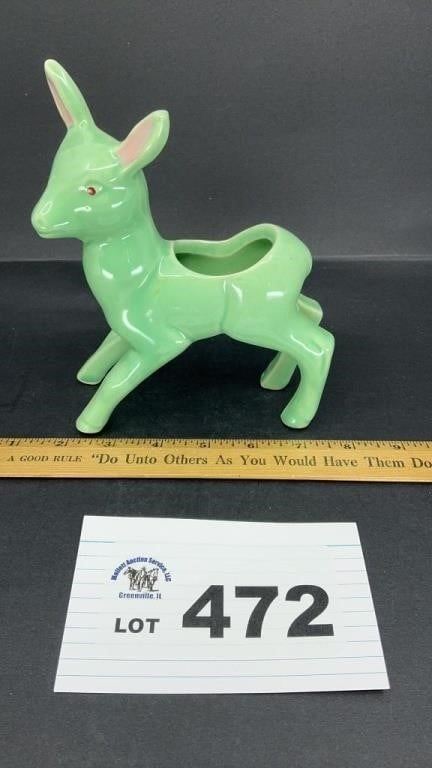 7 inches tall UNMARKED DEER PLANTER
