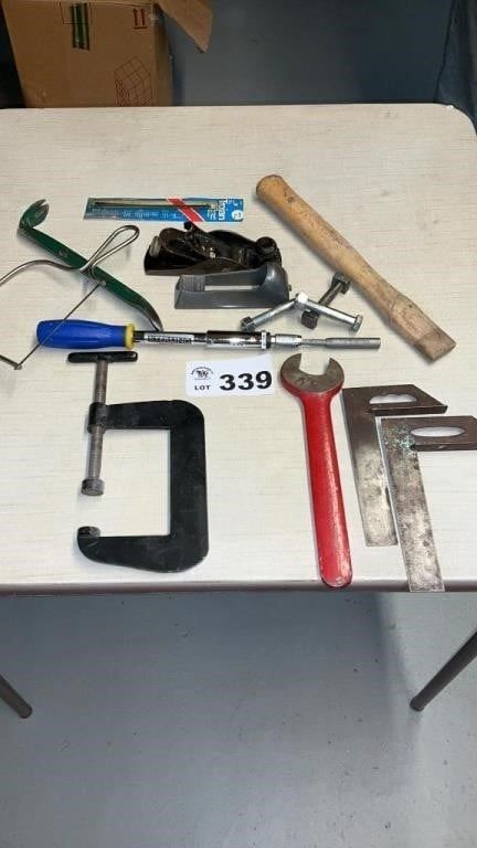 PLANE, CROWBAR, SAW, HANDLE, YANKEE SCREWDRIVER