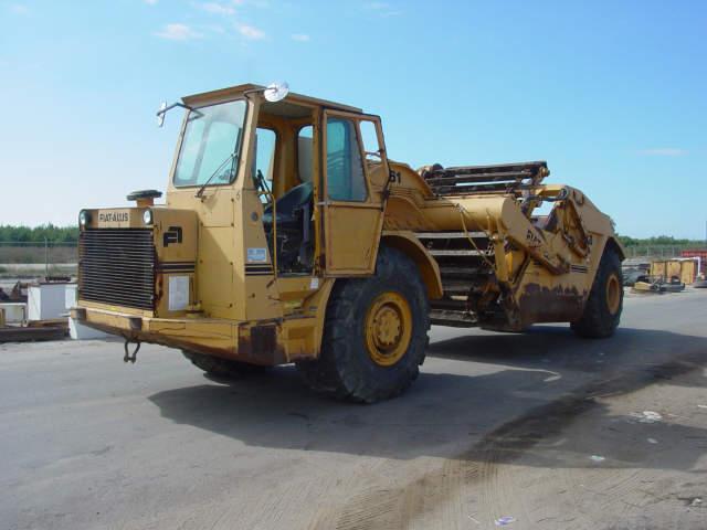 Fiat Allis 161 Paddle Wheel Scraper Sn 13500147