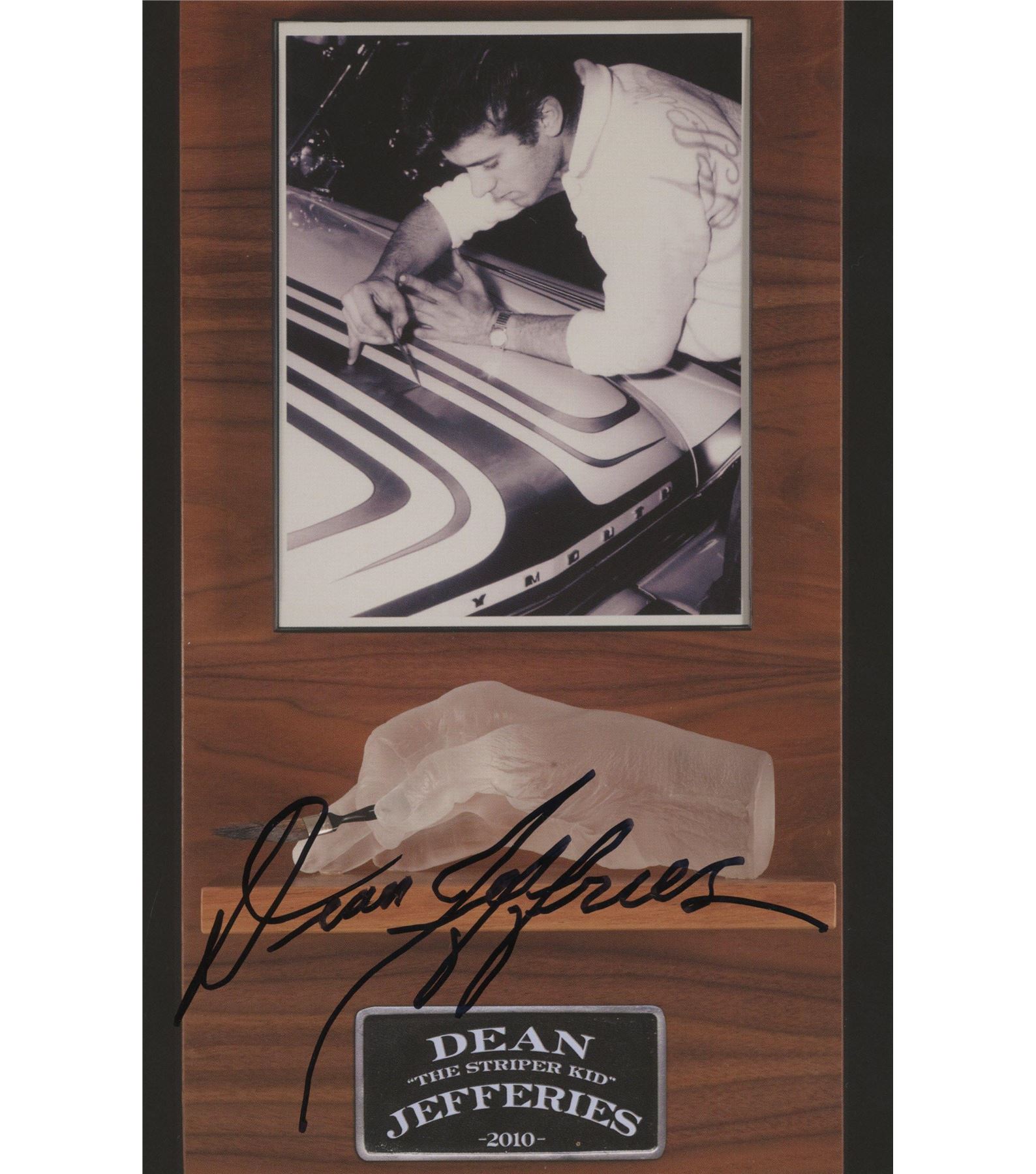 Car Designer Dean Jeffries signed Rod & Custom Heritage Guild flyer