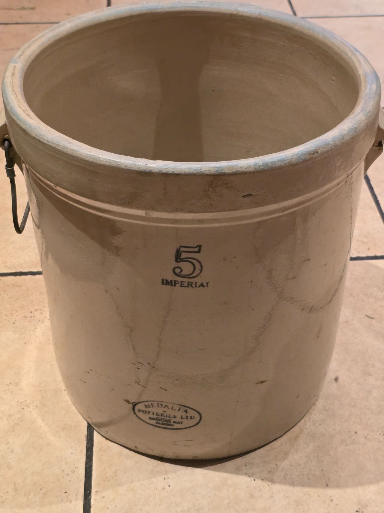 Medalta 5-Gallon Stoneware Crock
