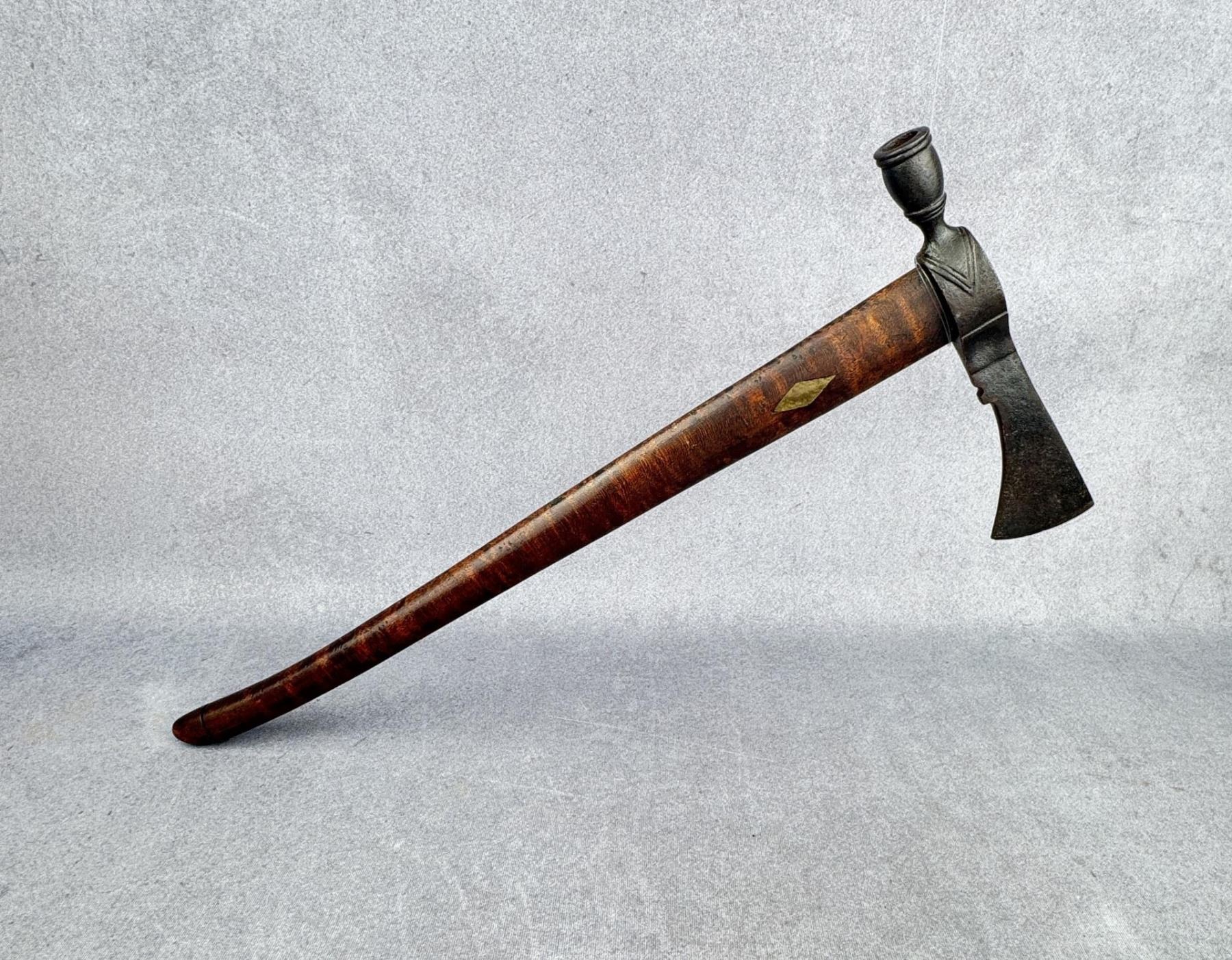 Antique Plains Indian Peace Pipe Tomahawk