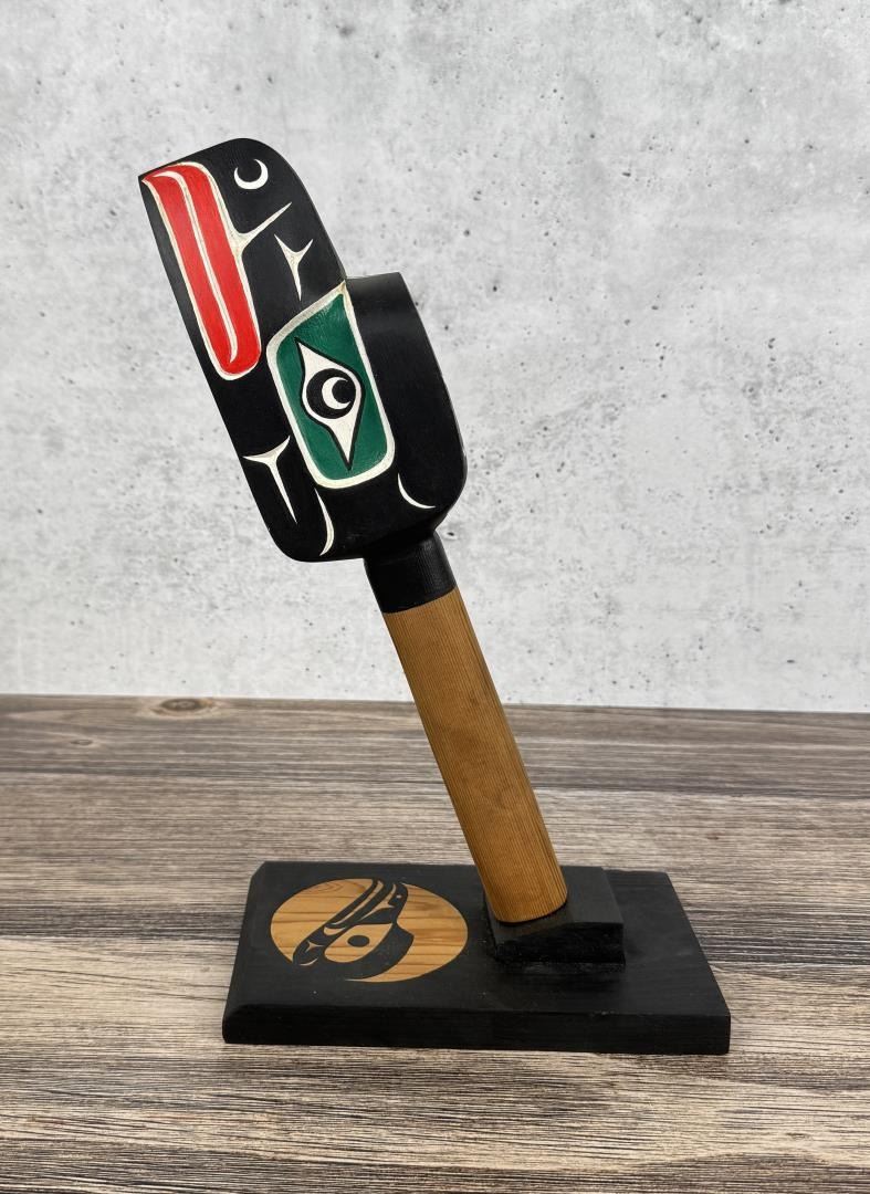 Gord Hill Haida Northwest Coast Raven Rattle