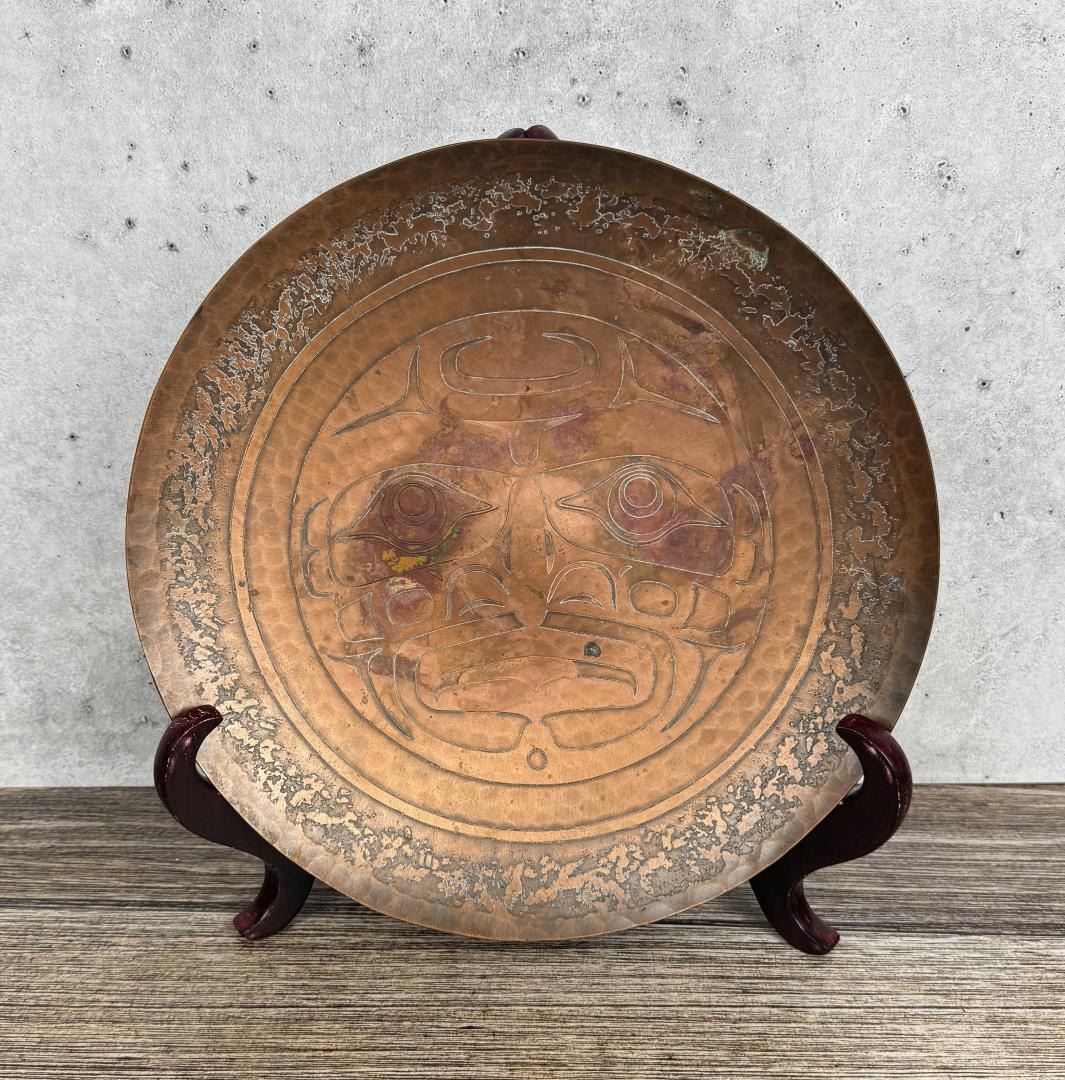 Harold Alfred Haida Hammered Copper Tray