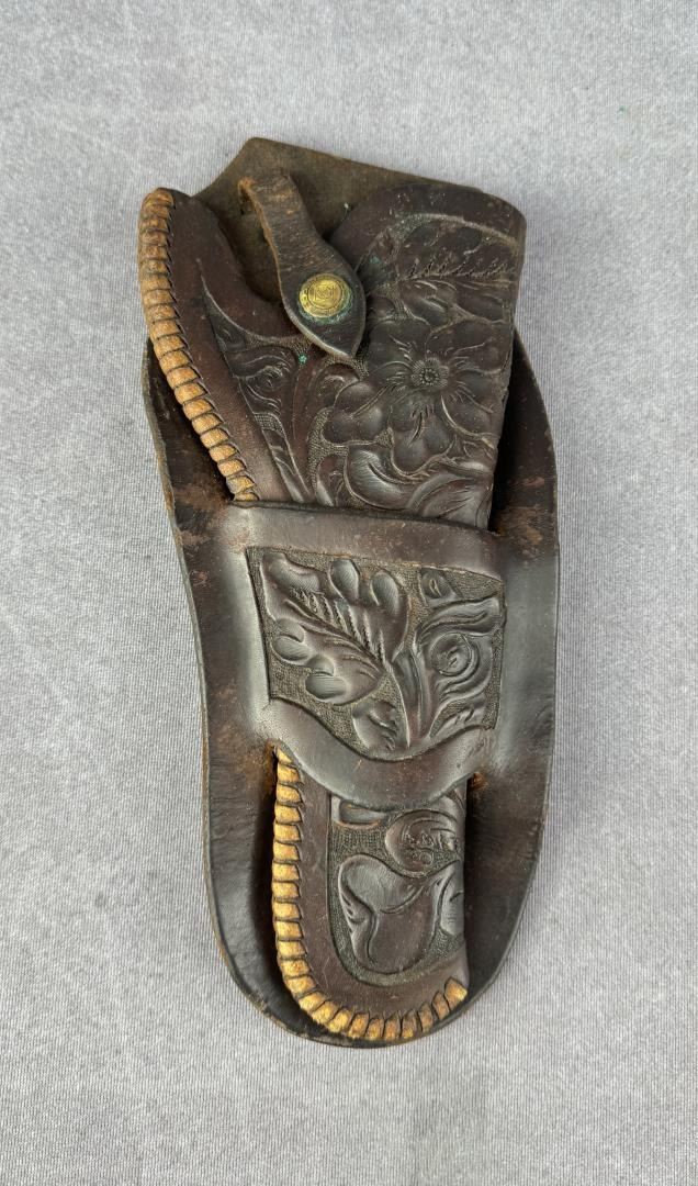 George Lawrence K22 Tooled Leather Cowboy Holster