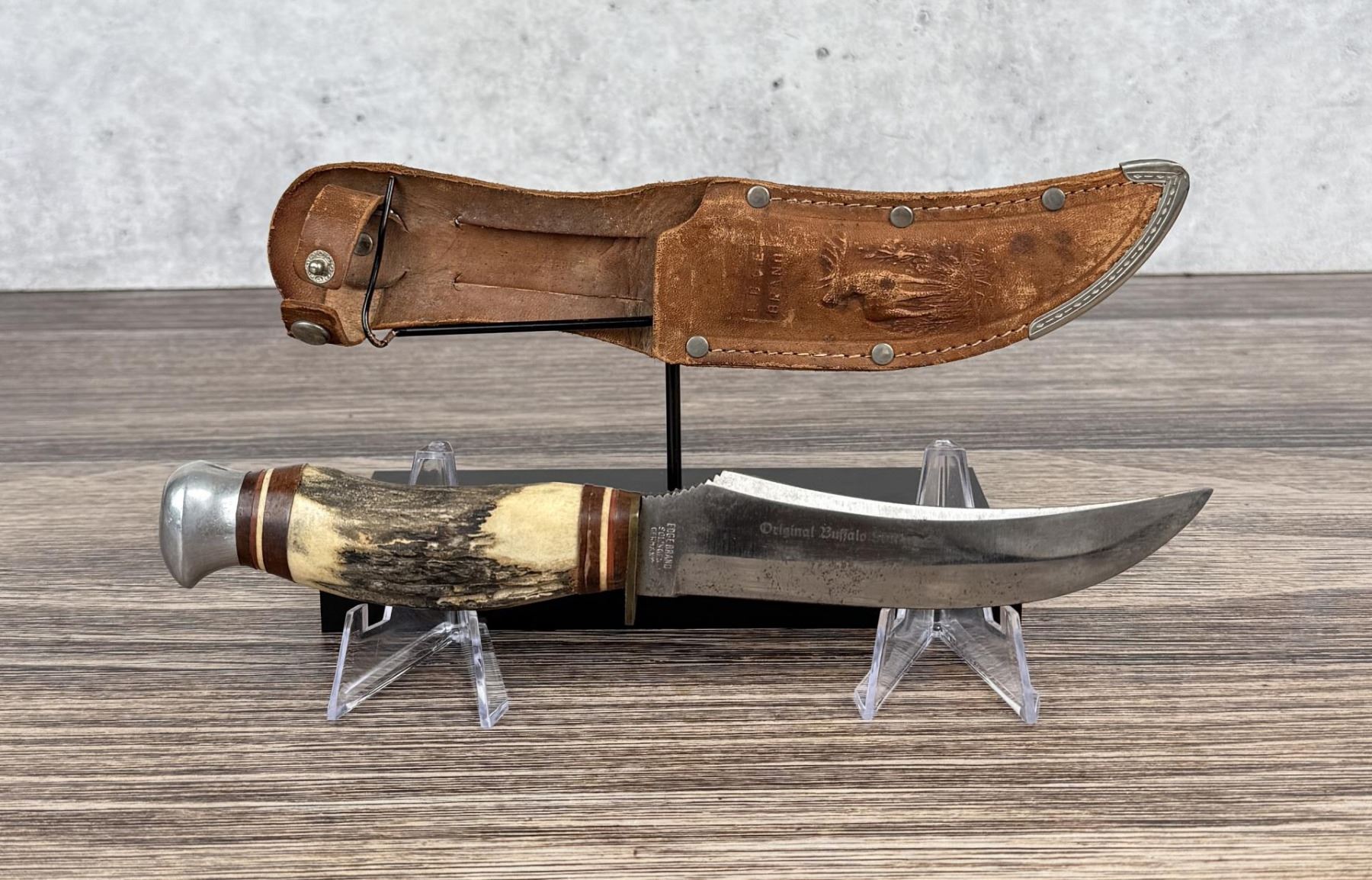 Edge Brand Solingen Stag Handle Bowie Knife