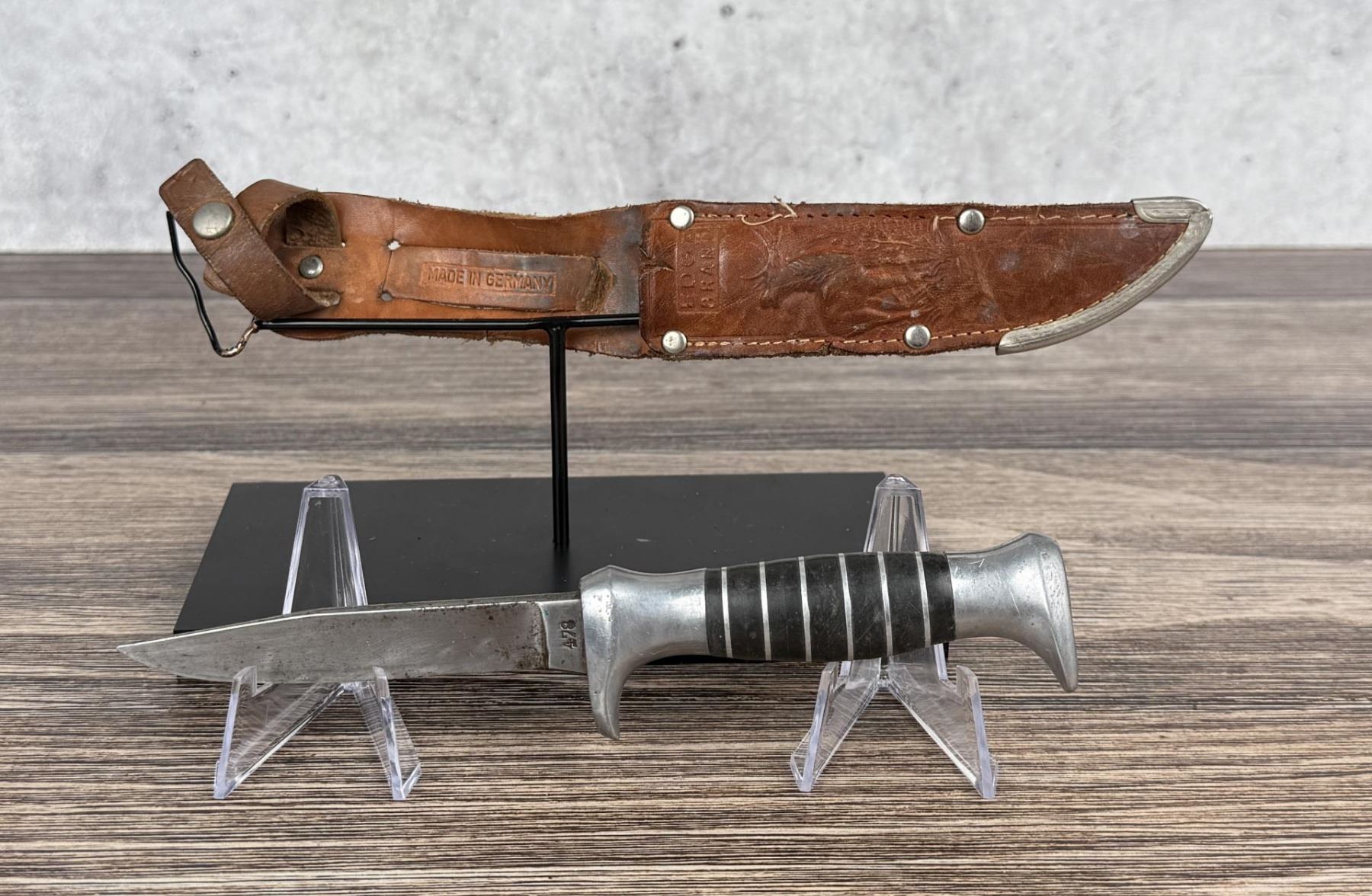Edge Brand Solingen Silver Hollow Ground Knife