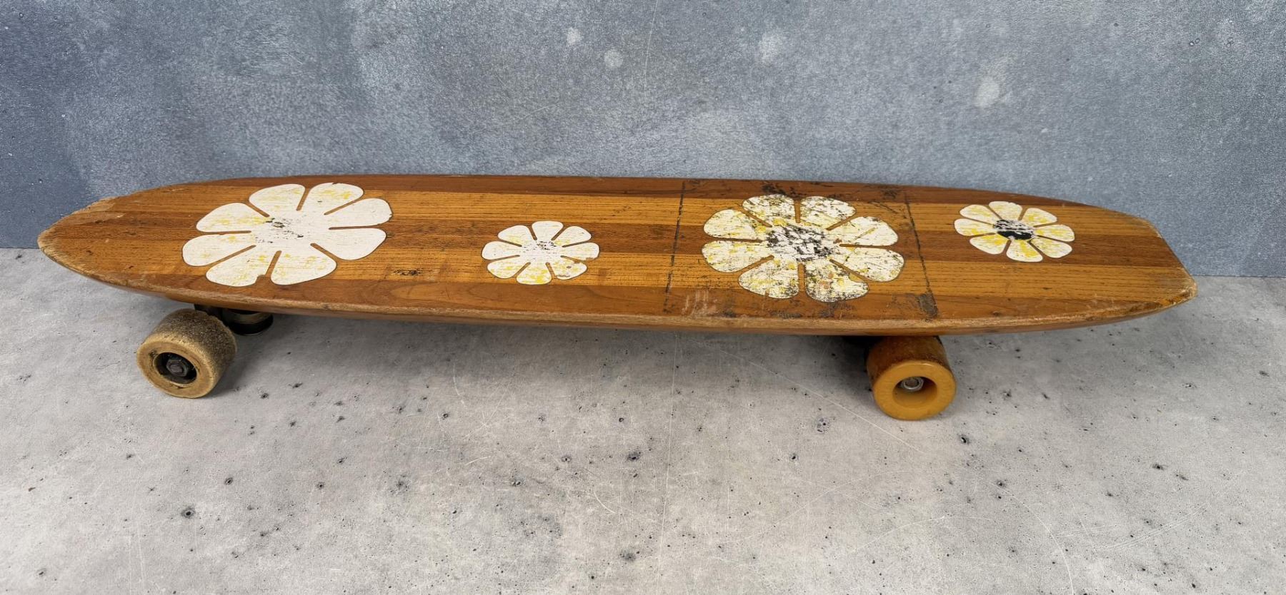 1960s Nash Wood Sidewalk Surfer Skateboard