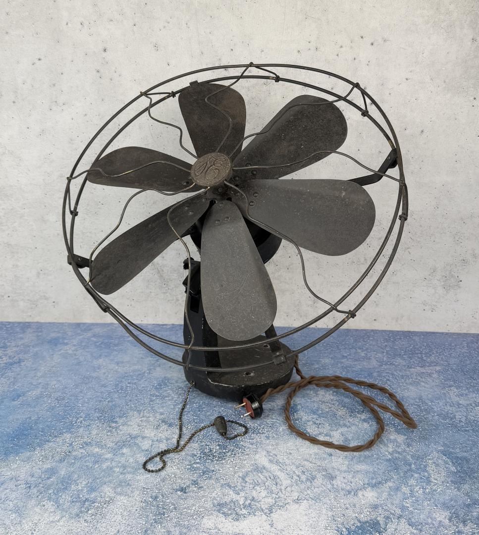 Tokyo Shibaura Electric Brass Blade Wall Fan