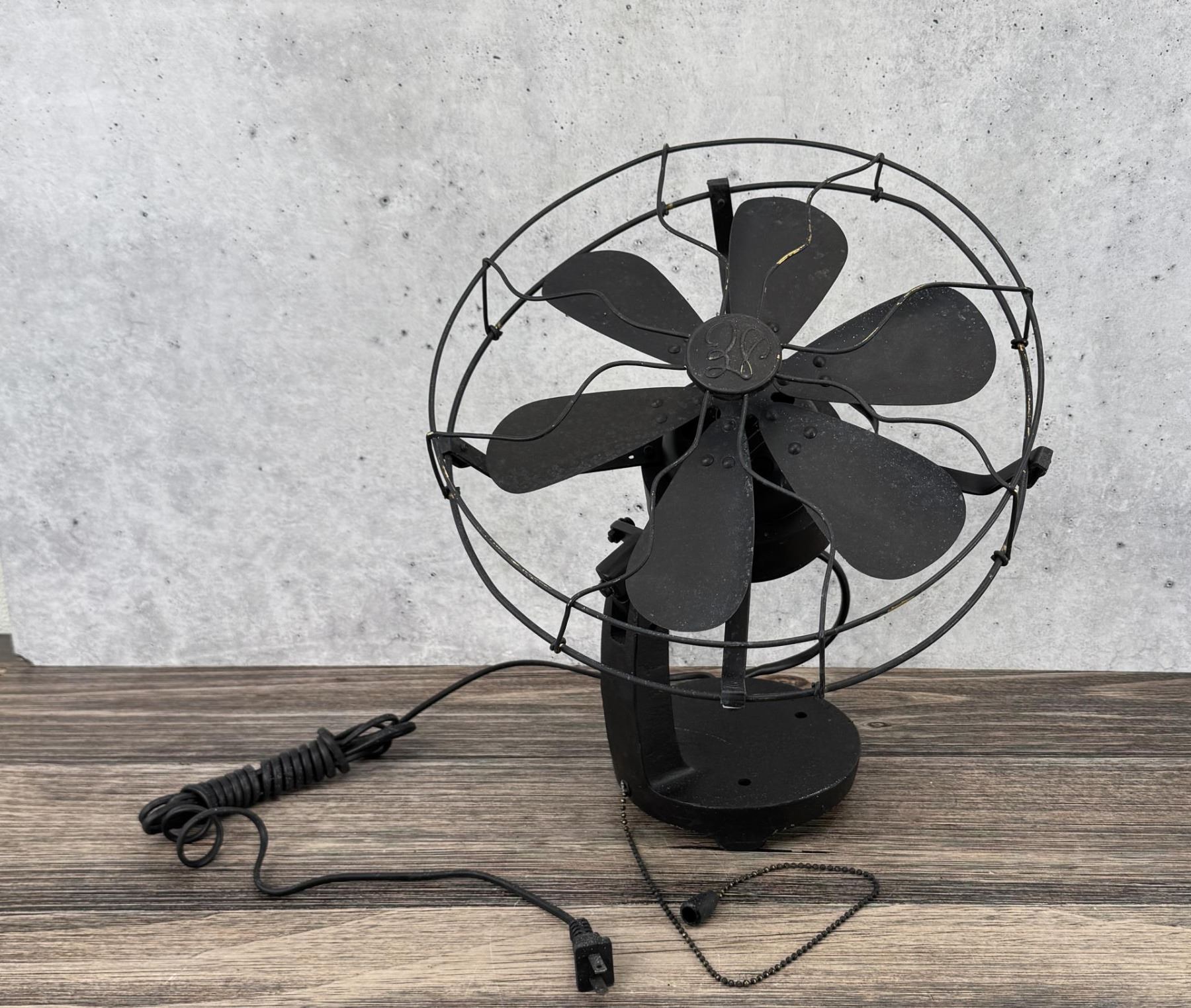 Tokyo Shibaura Electric Brass Blade Wall Fan