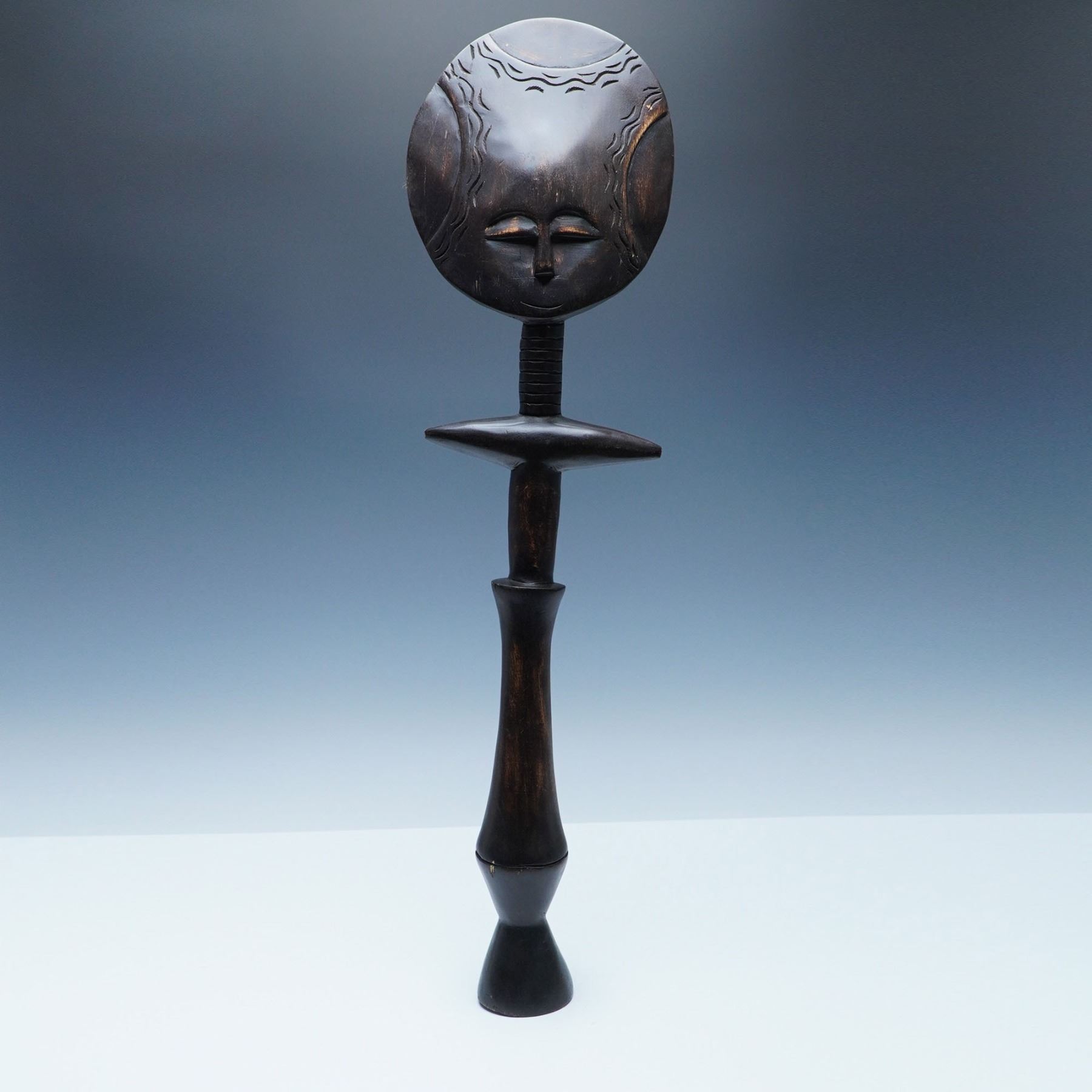 African Wooden Ashanti Akua'ba Fertility Doll