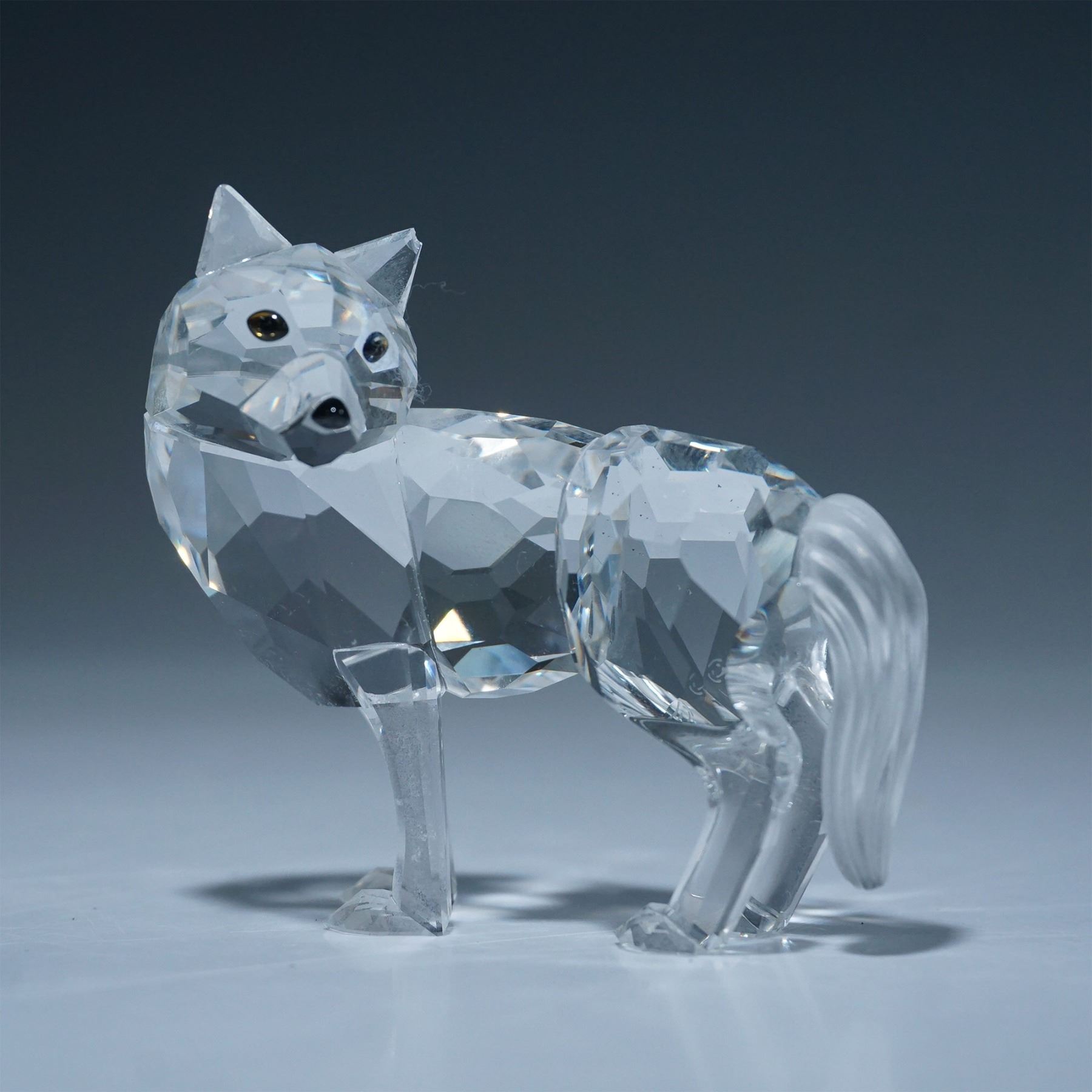 Swarovski Silver Crystal Figurine, Wolf