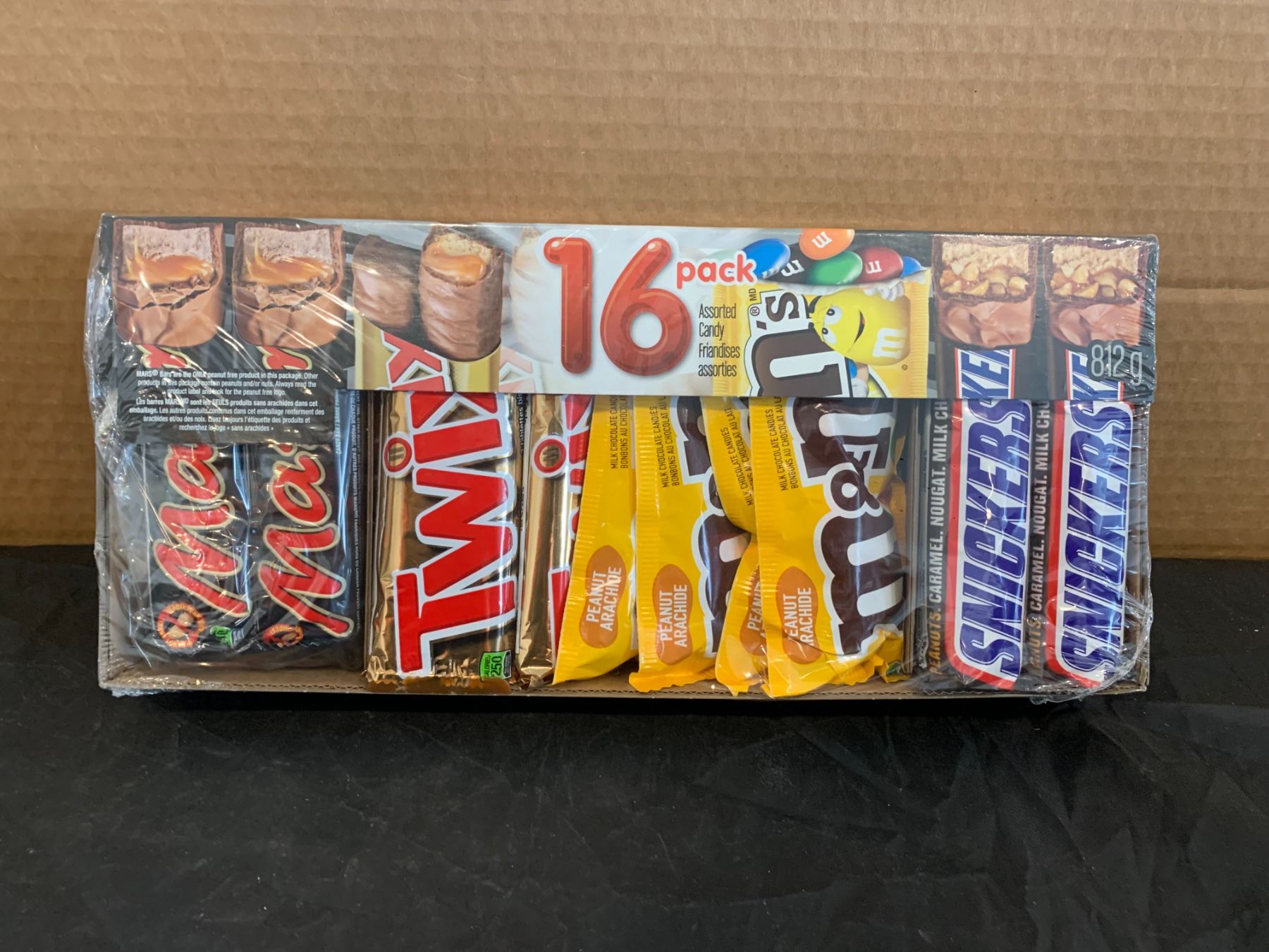 16 Pack Assorted Candy - Twix - Mars - Snickers - M&M's