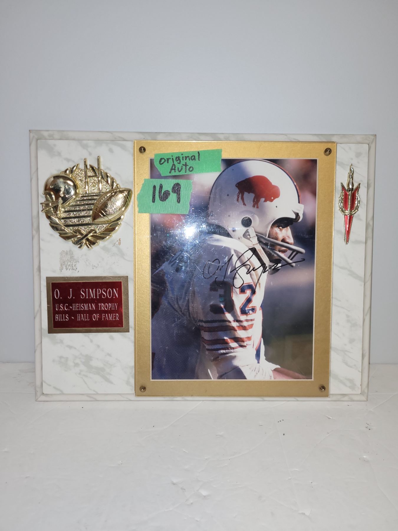 Official OJ Simpson Auto Hic Company Plaque